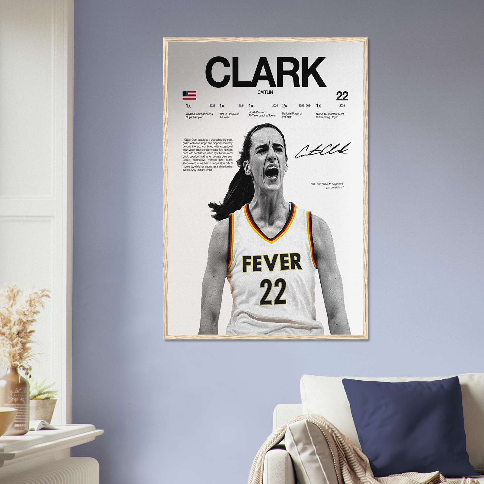 Caitlin Clark Poster, Basketball Poster, Full-Size Poster, Ready to ...