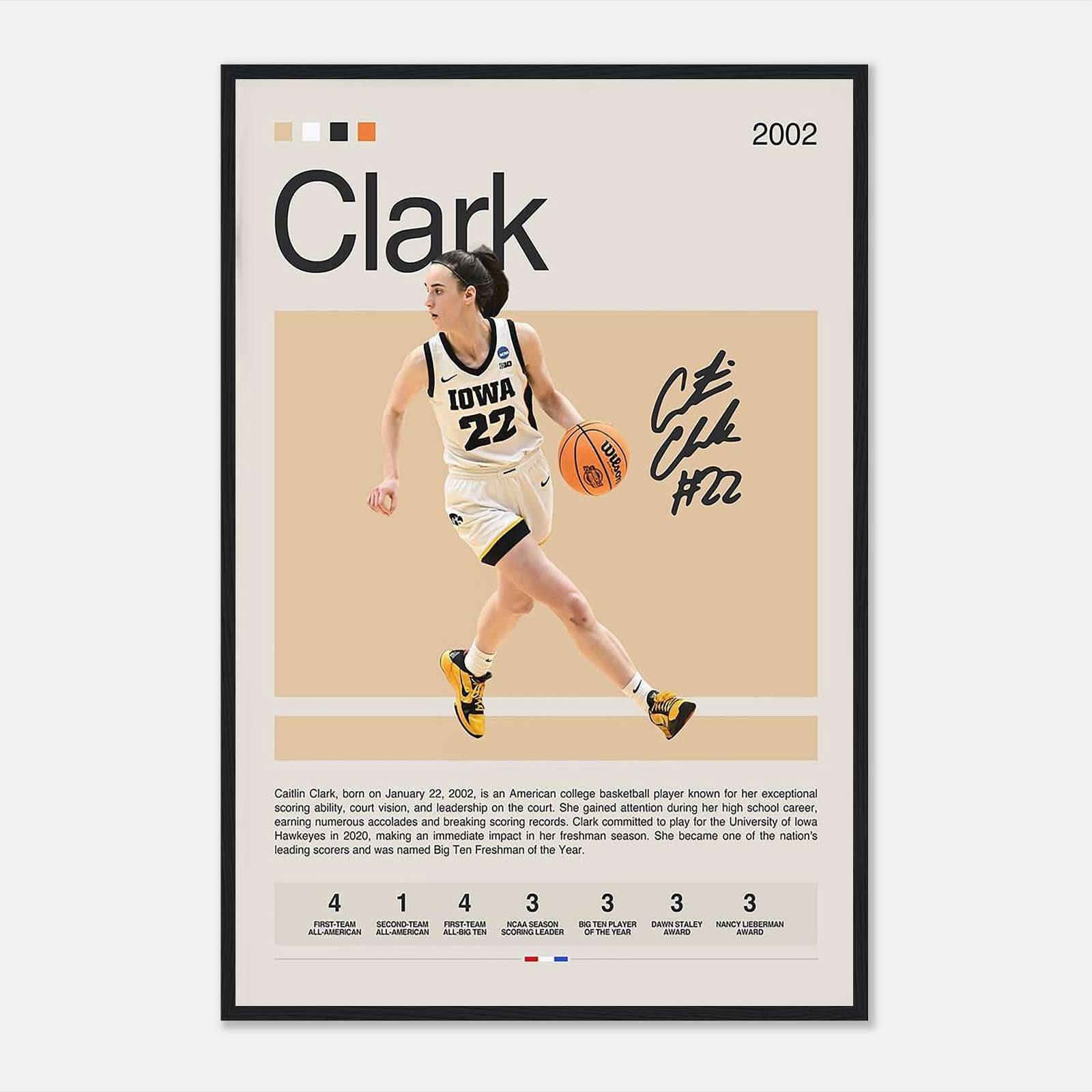 Caitlin Clark Poster, Sports Poster, Basketball Poster, Full-Size ...
