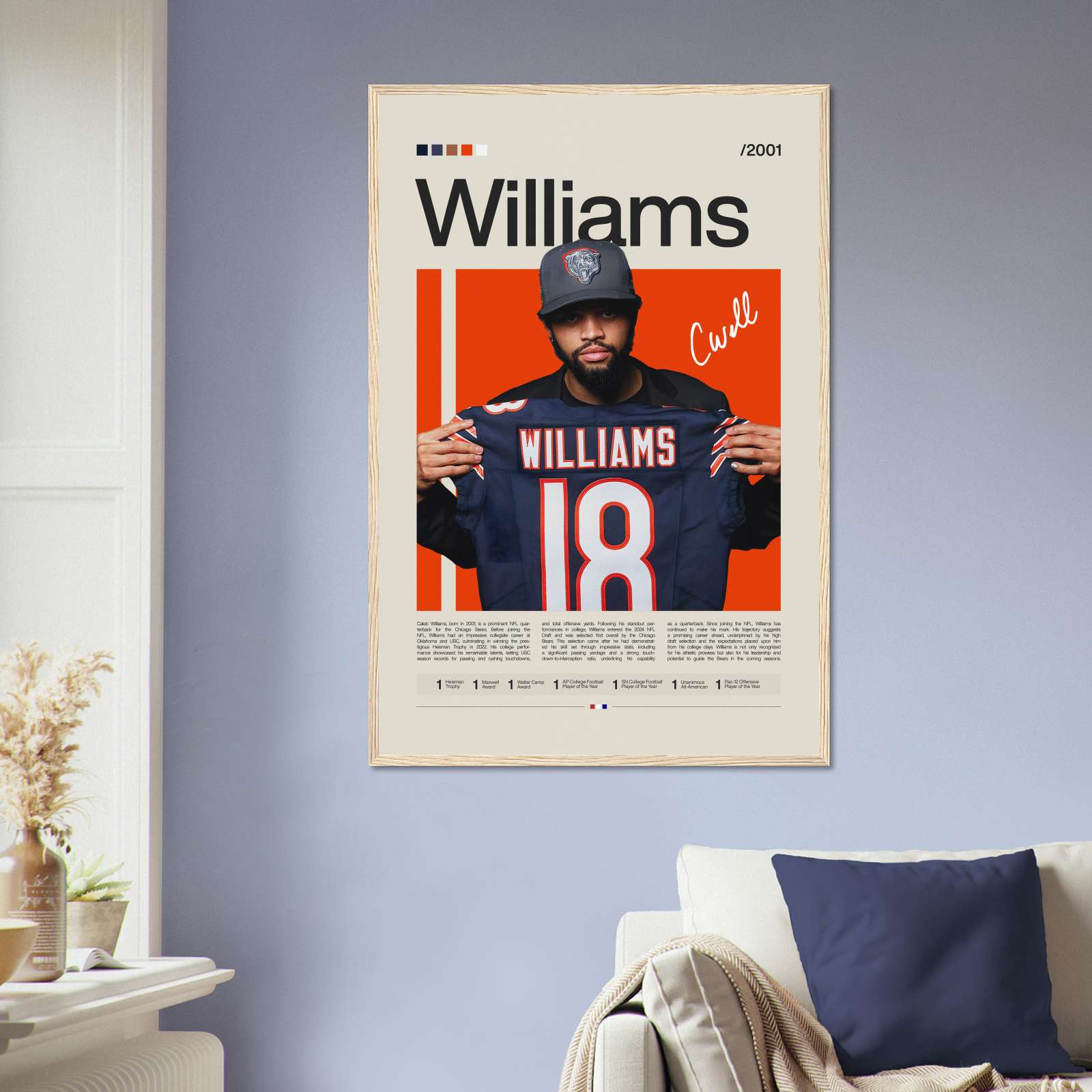 Caleb Williams Poster, Football Poster, Sports Poster, Full-Size Poster ...