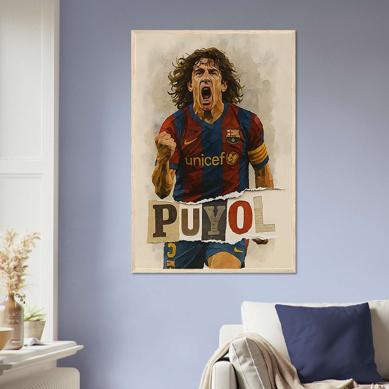 Carles Puyol Poster, Football Player Poster, Football Poster, Sports ...