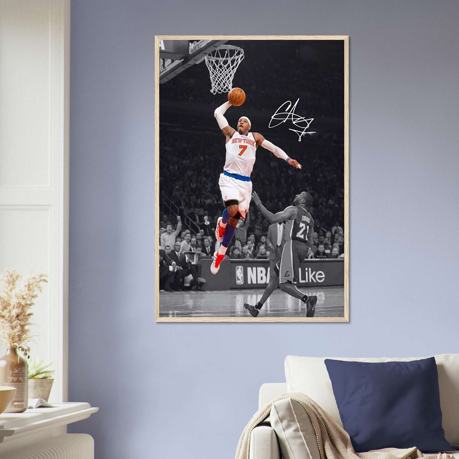 Carmelo Anthony Poster, Basketball Poster, Basketball Player Poster ...