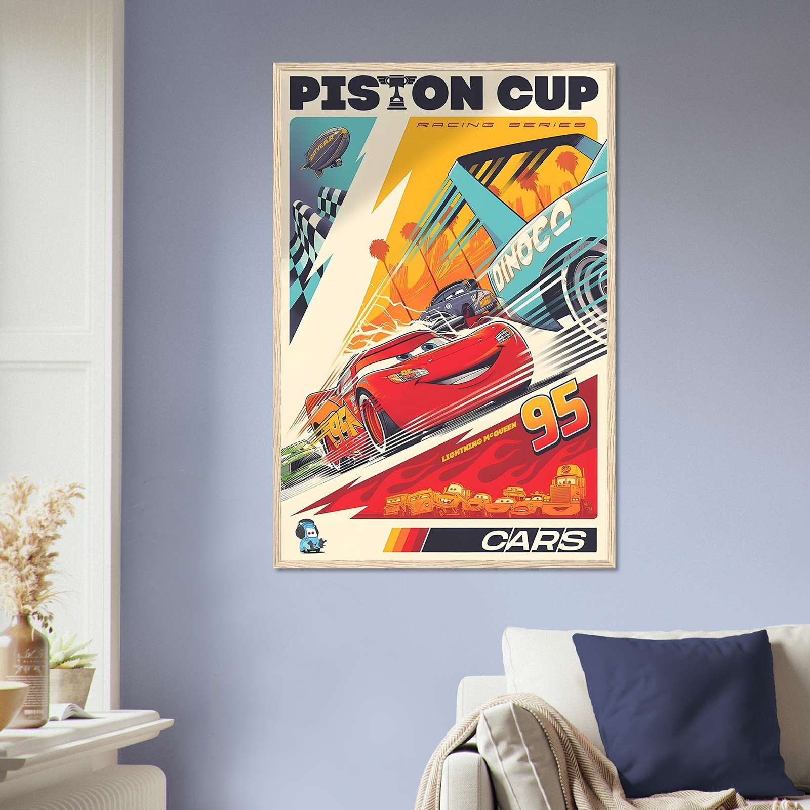 Cars Movie Poster Lightning Mcqueen Radiator Springs Poster, Full-Size ...