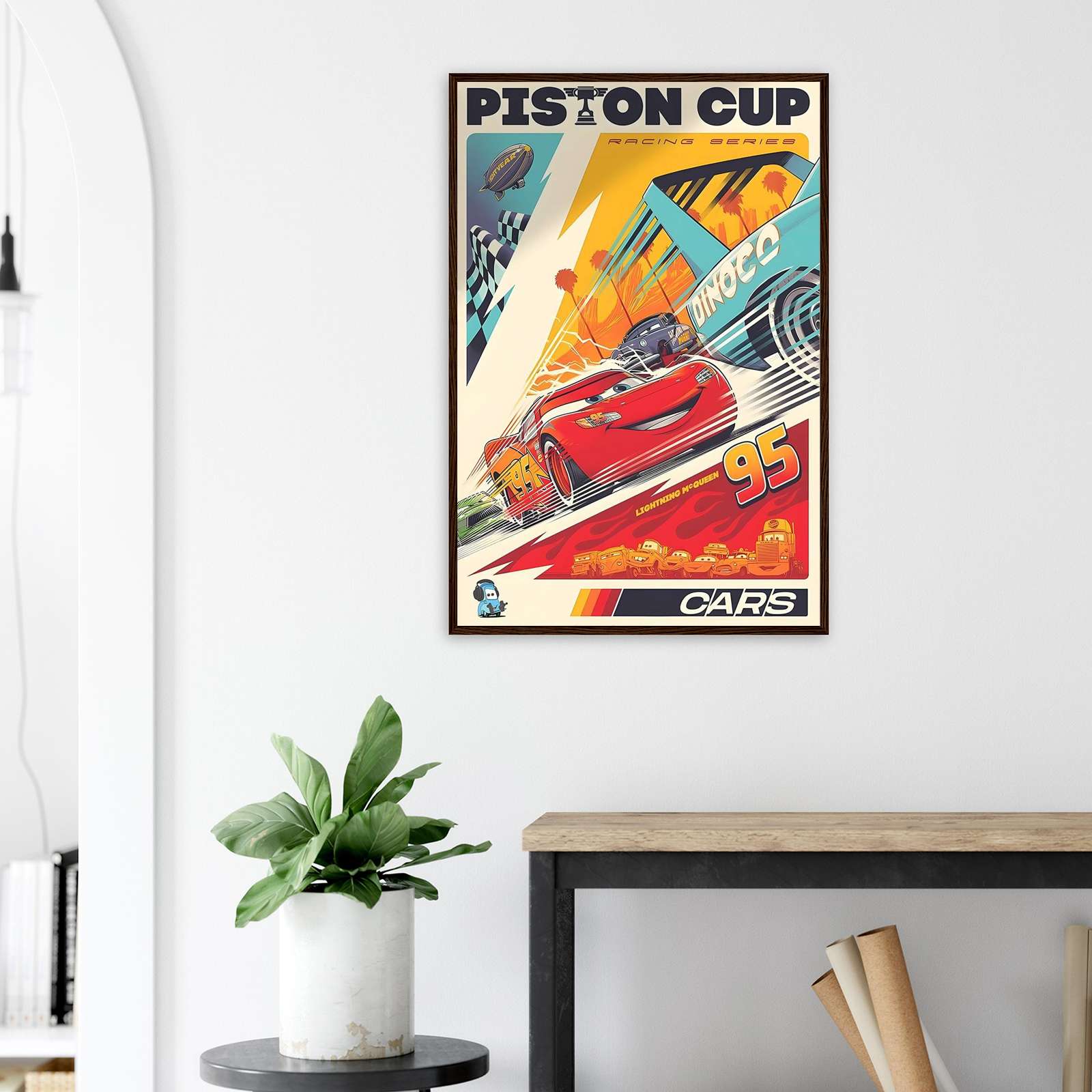 Cars Movie Poster Lightning Mcqueen Radiator Springs Poster, Full-Size ...