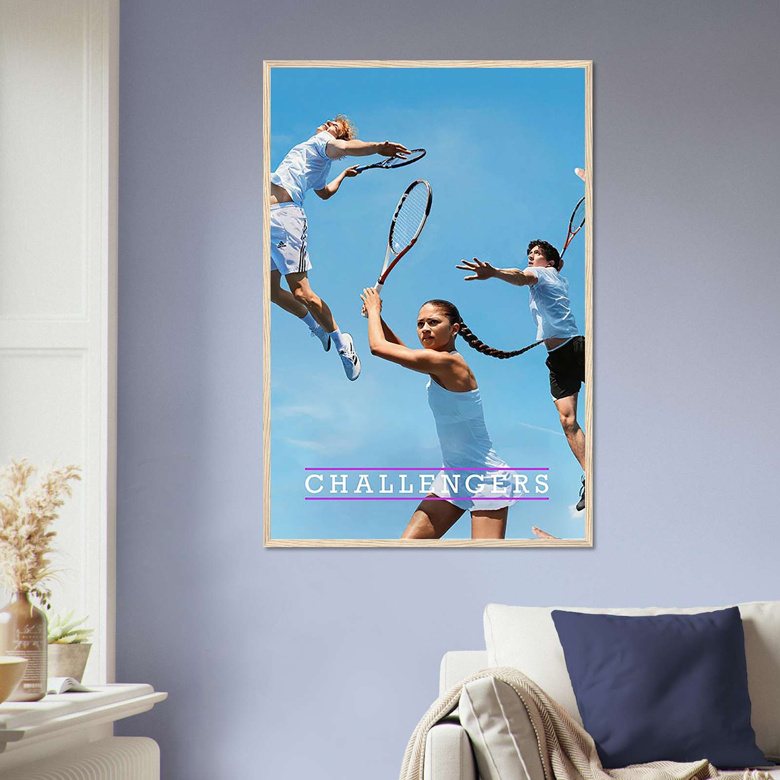 Challengers Movie Poster, Wall Art Canvas Cloth, 2024 Film Decor, Full ...