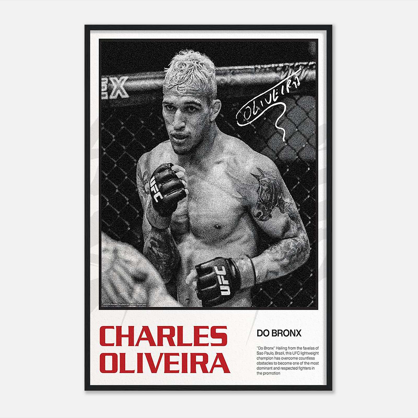 Charles Oliveira Poster, Mma Poster, Sports Poster, Boxing Fighter ...
