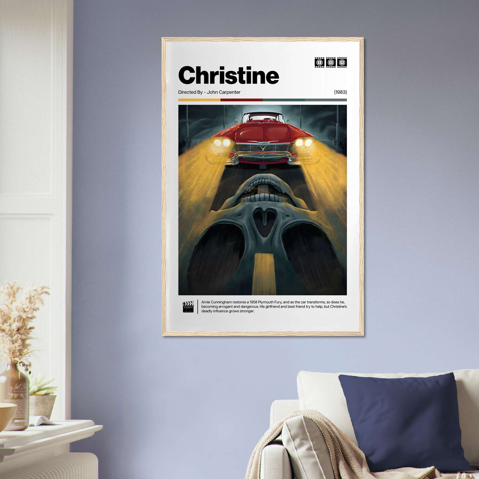 Christine Movie Poster, Vintage Movie Poster, Full-Size Poster, Ready ...