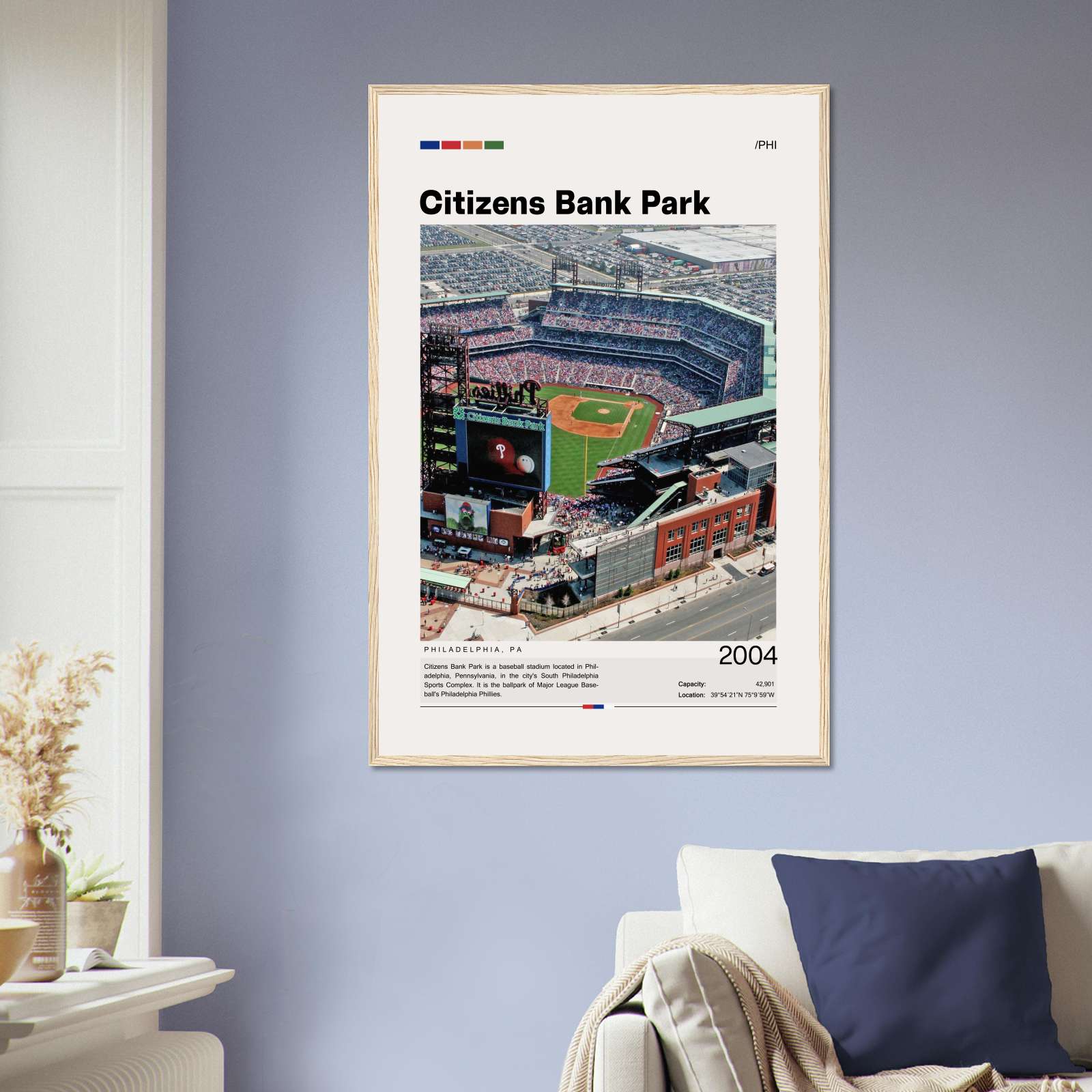 Citizens Bank Park Poster, Stadium Poster, Sports Poster, Full-Size ...