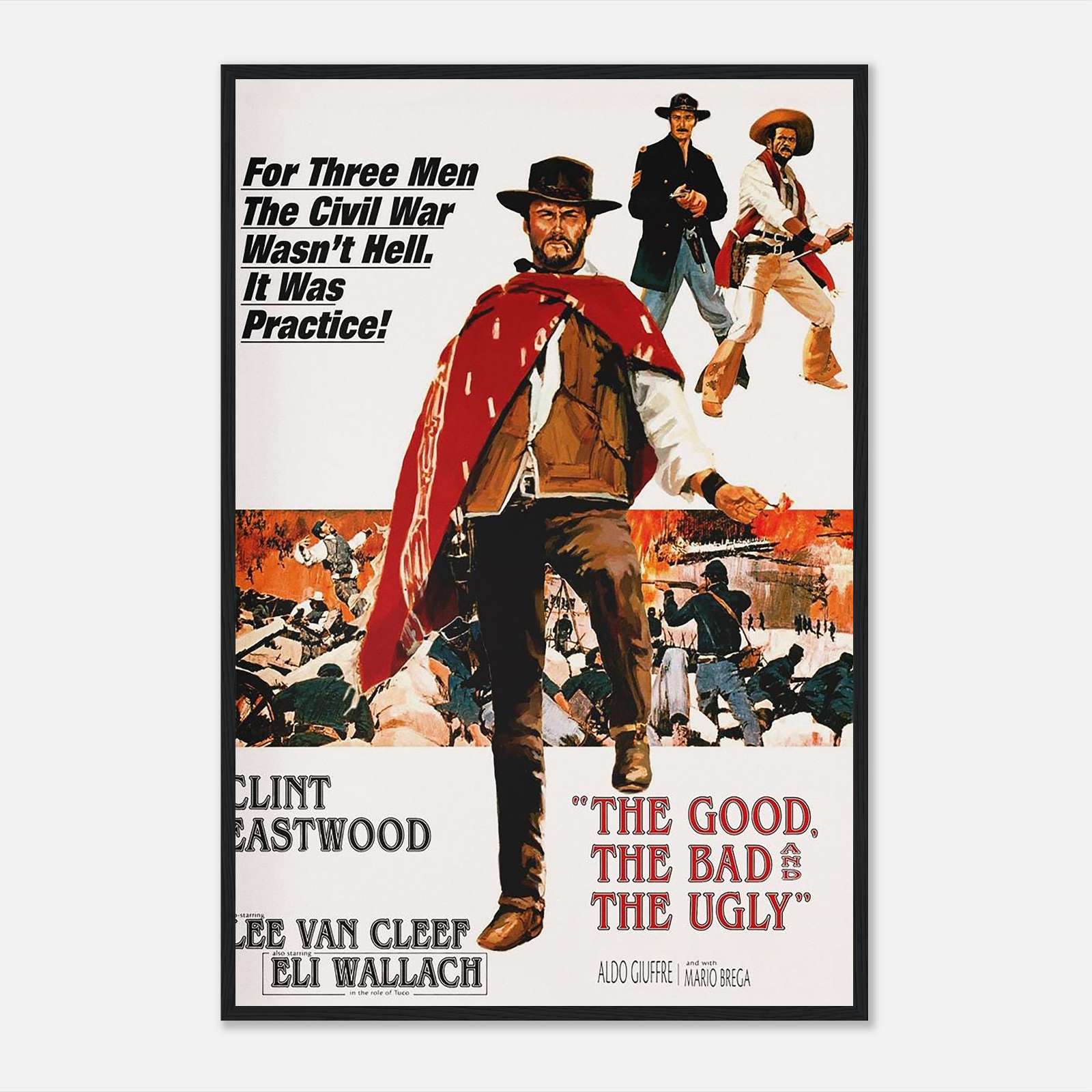 Clint Eastwood Movie Poster, Full-Size Movie Poster, Ready to Hang ...