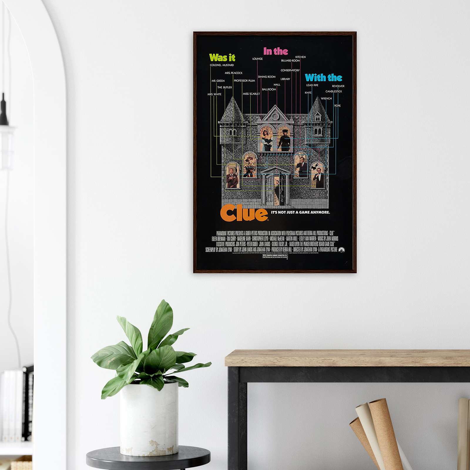 Clue (1985) Classic Movie Poster, Film Fan Collectibles, Full-Size ...