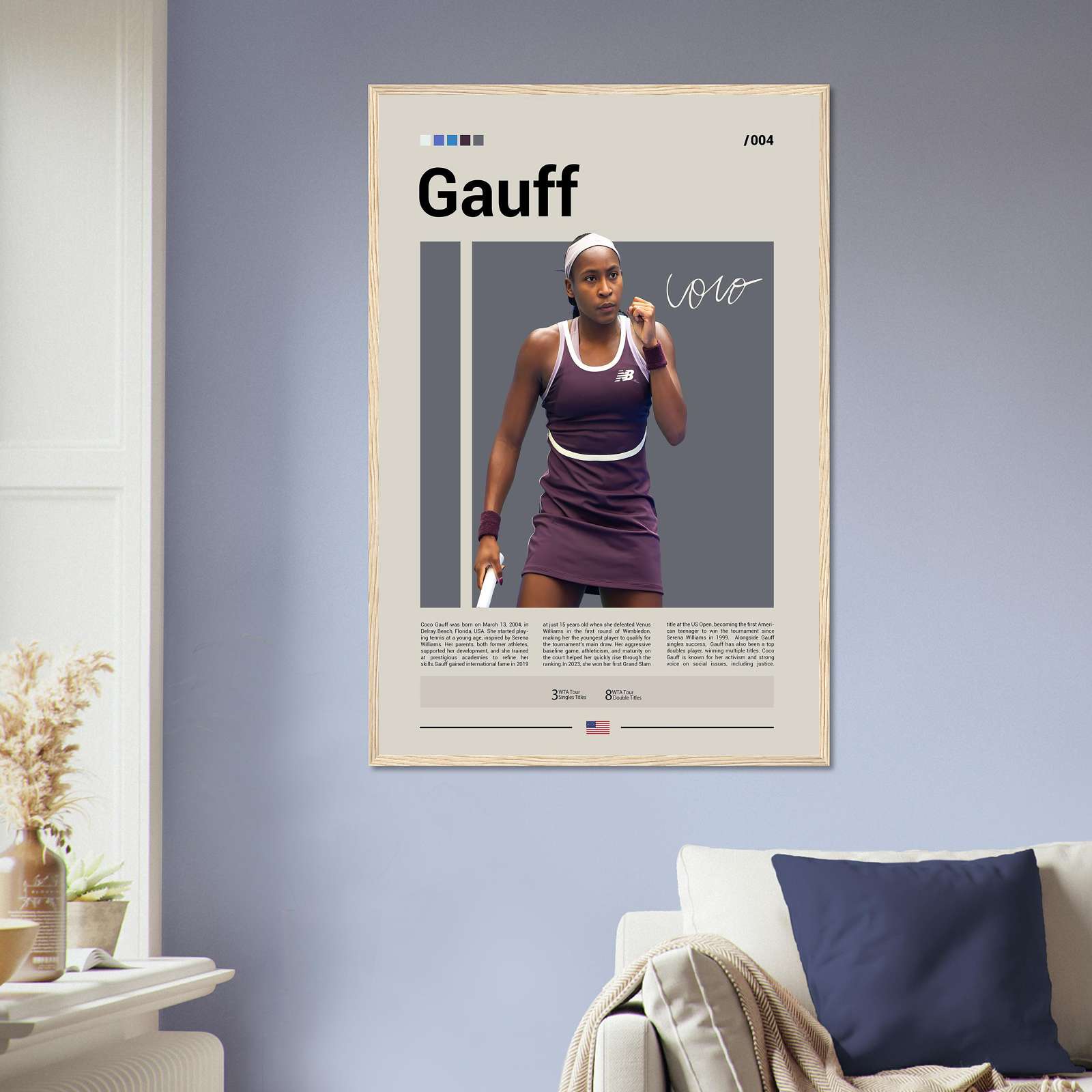 Coco Gauff Poster, Tennis Poster, Sports Poster, Full-Size Poster ...