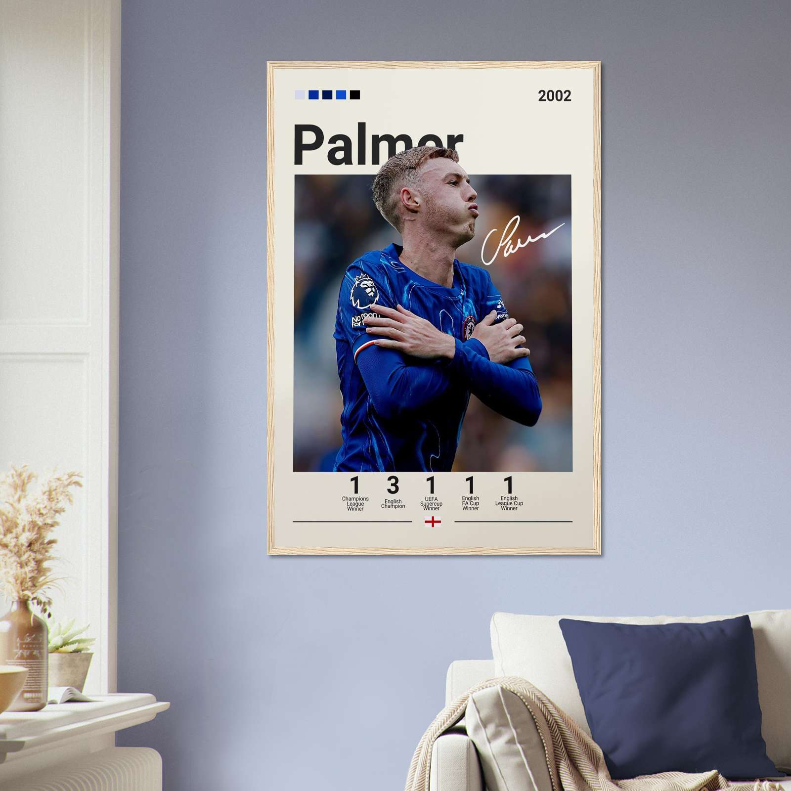 Cole Palmer Poster, Football Player Poster, Sports Poster, Football ...