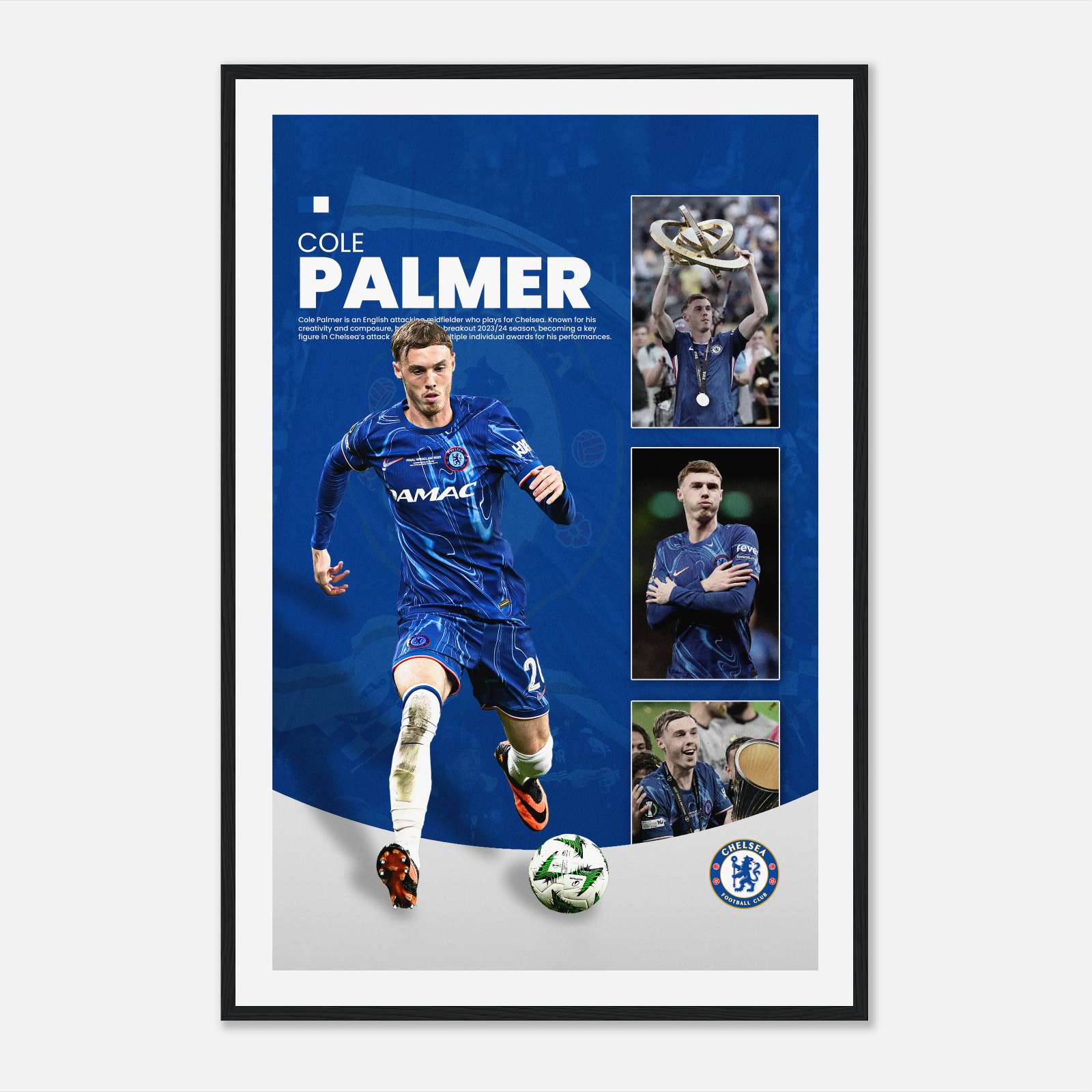 Cole Palmer Poster, Sports Poster, Football Player Poster, Football ...