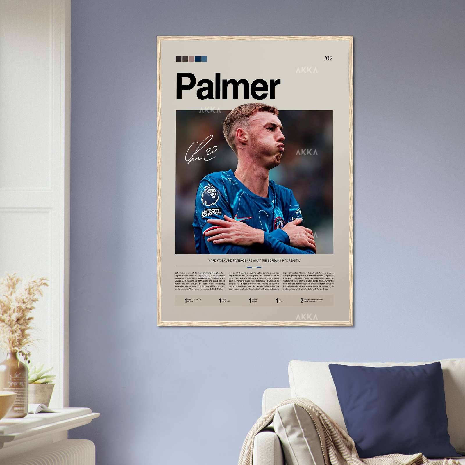 Cole Palmer Poster, Sports Poster, Football Player Poster, Full-Size ...