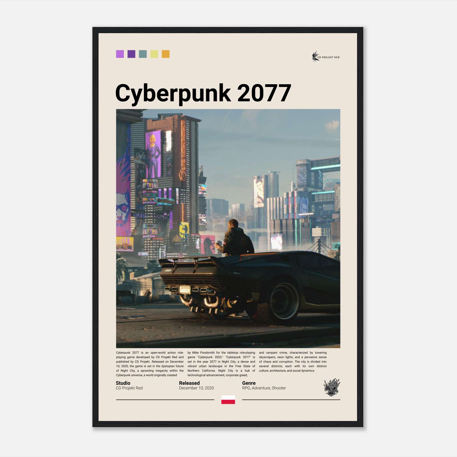 Cyberpunk 2077 Poster, Gaming Room Poster, Game Poster, Full-Size ...