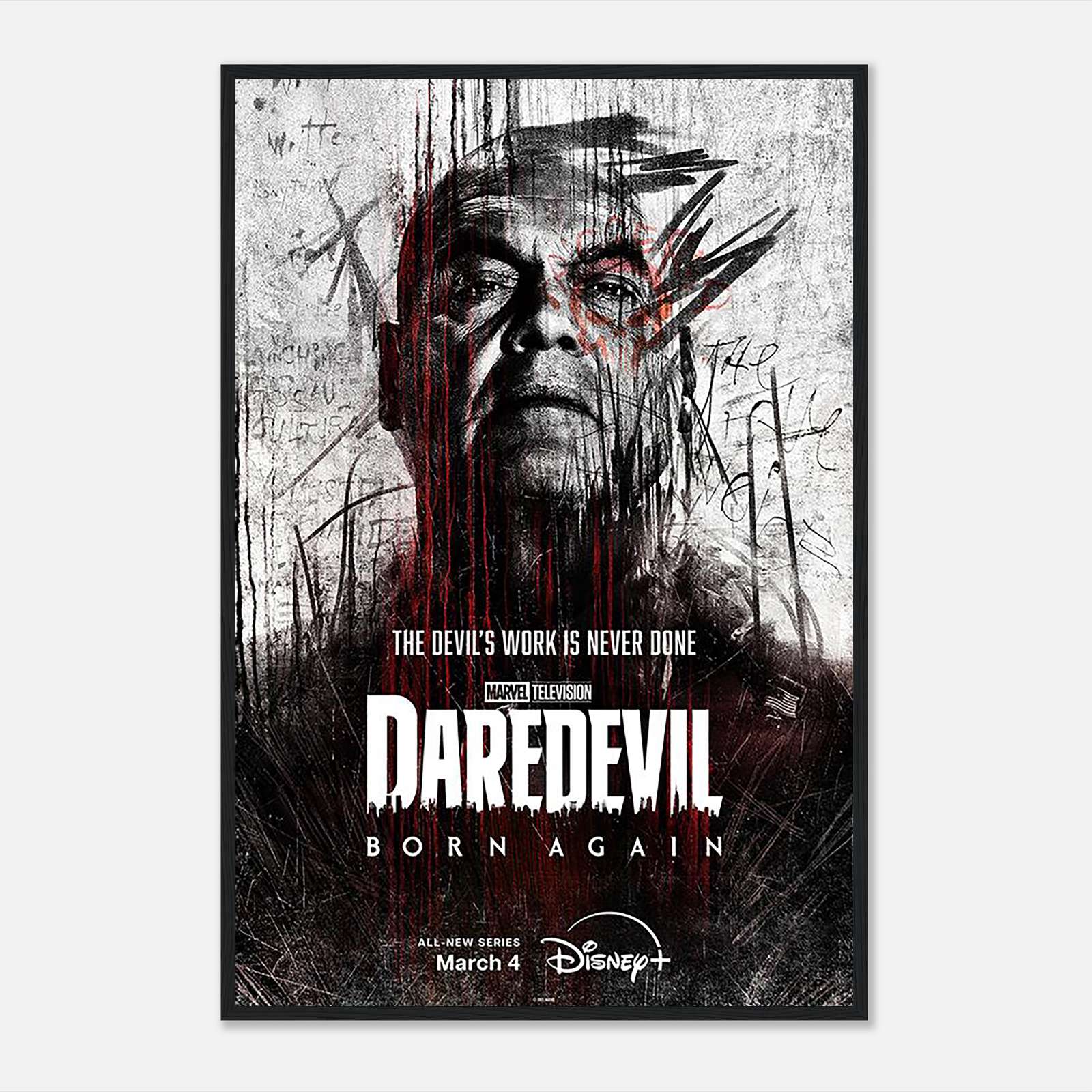Daredevil Born Again Tv Series Poster, Stunning Wall Decor For Fans Of ...