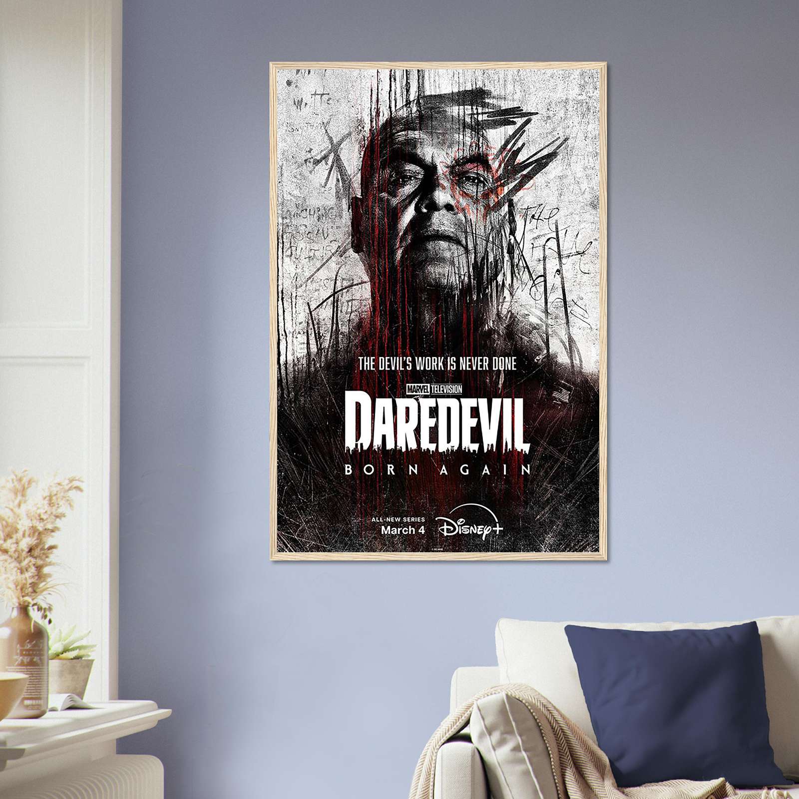 Daredevil Born Again Tv Series Poster, Stunning Wall Decor For Fans Of ...
