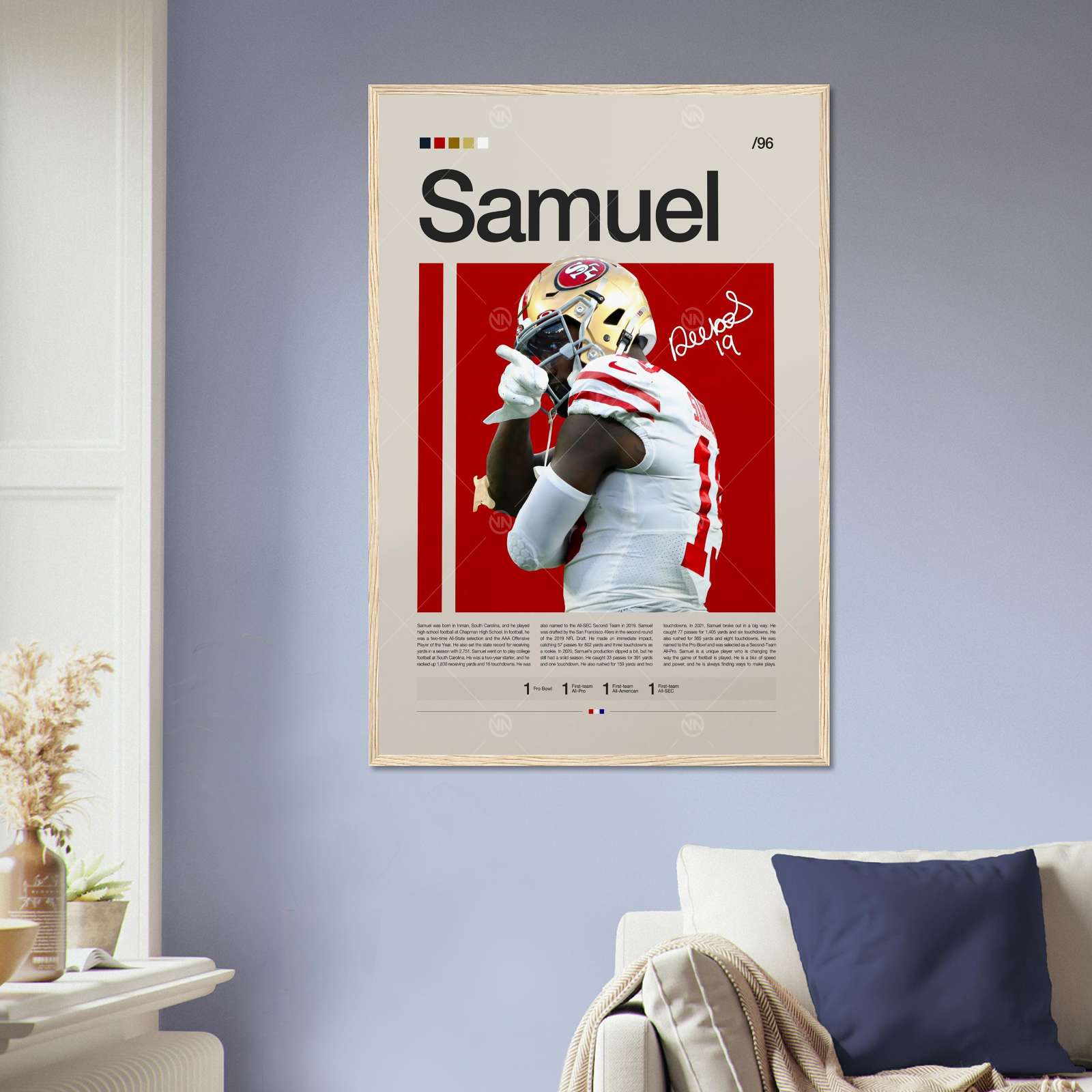 Deebo Samuel Poster, Football Poster, Sports Poster, Full-Size Poster ...