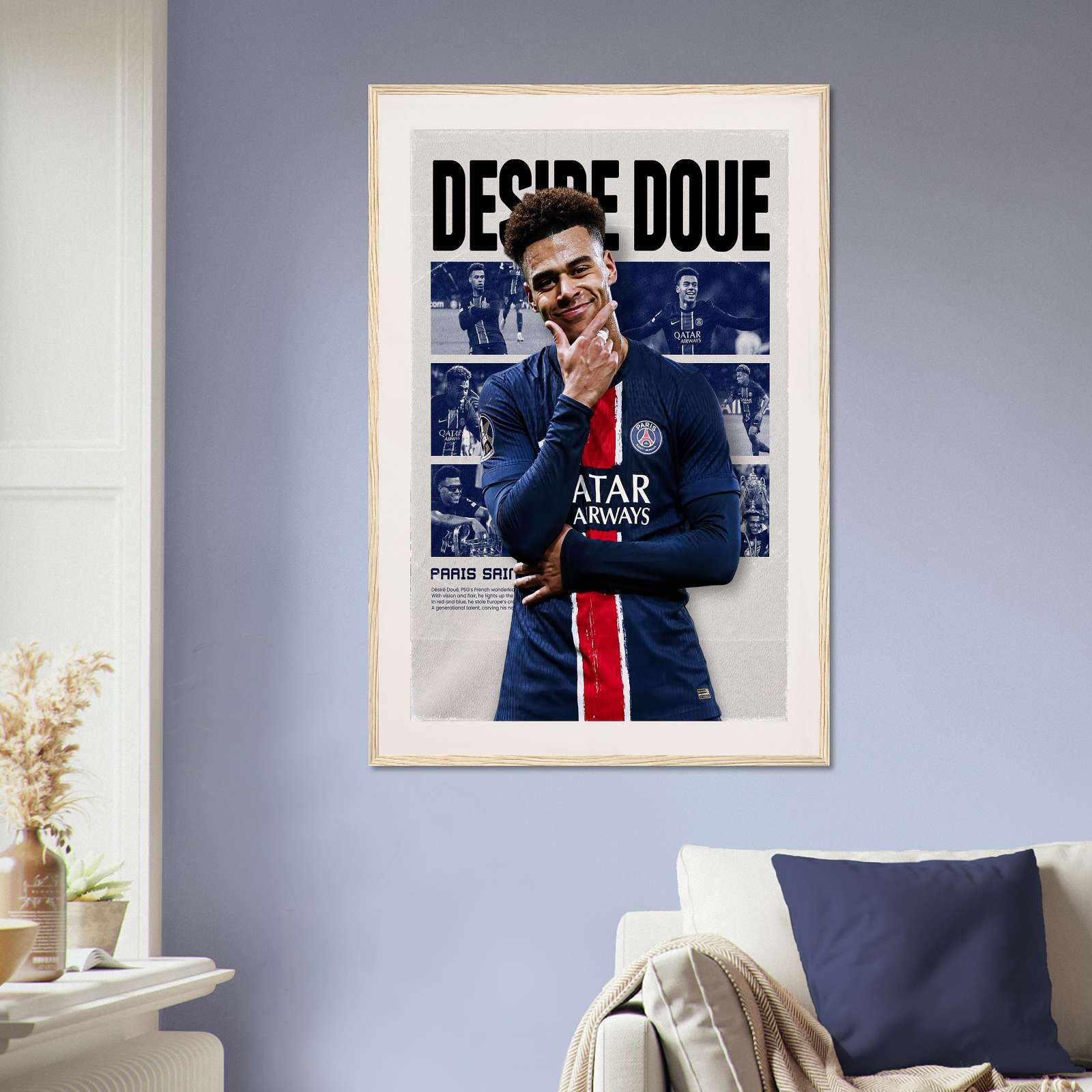 Desire Doue Poster, Football Poster, Football Player Poster, Full-Size ...