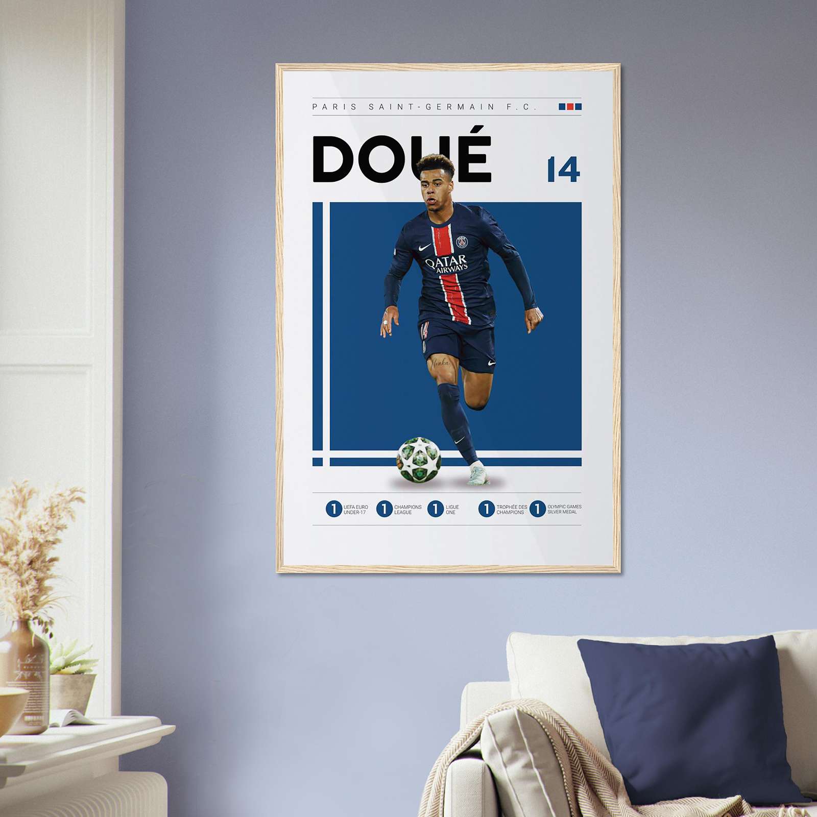 Desire Doue Poster, Sports Poster, Football Player Poster, Full-Size ...