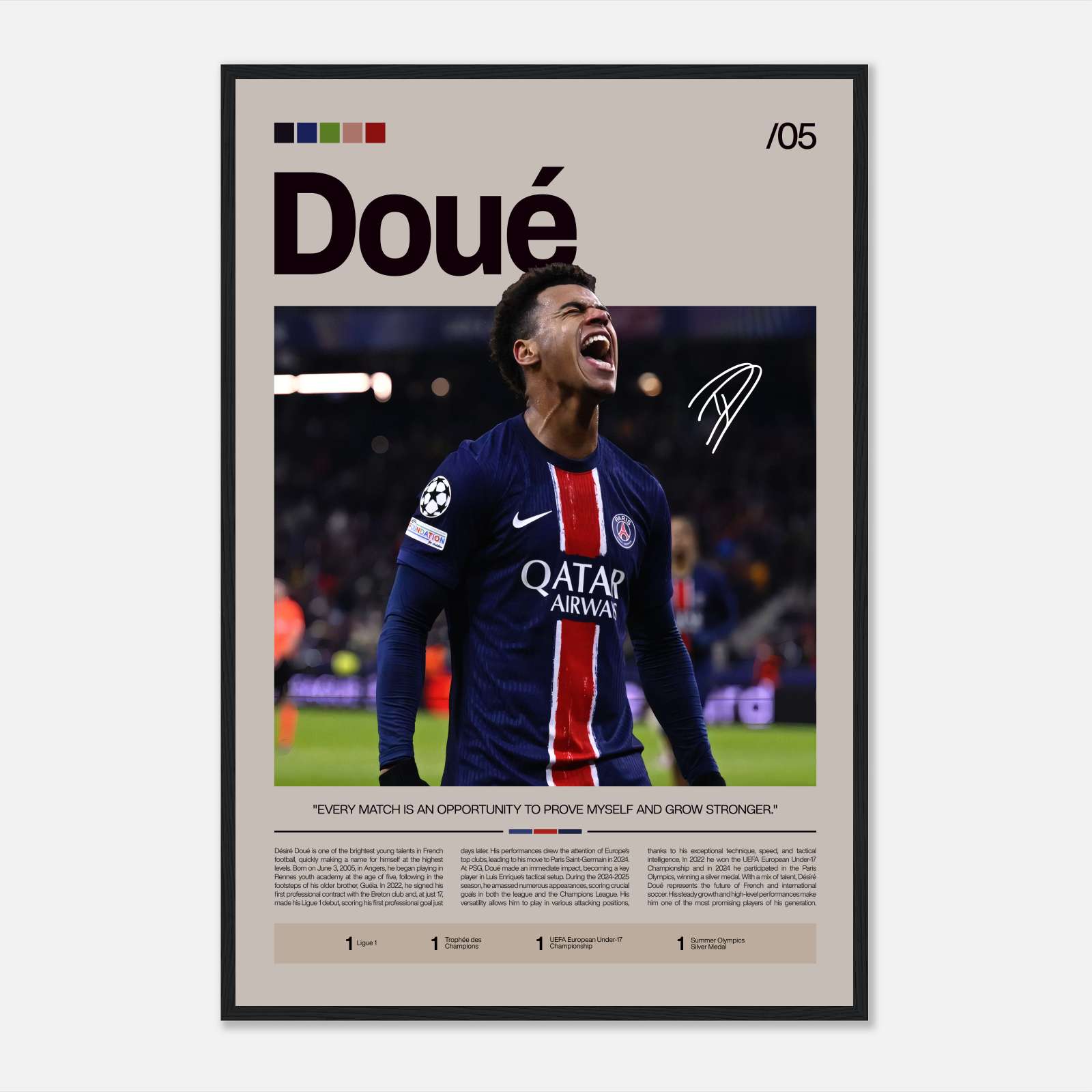 Desire Doue Poster, Sports Poster, Football Poster, Full-Size Poster ...