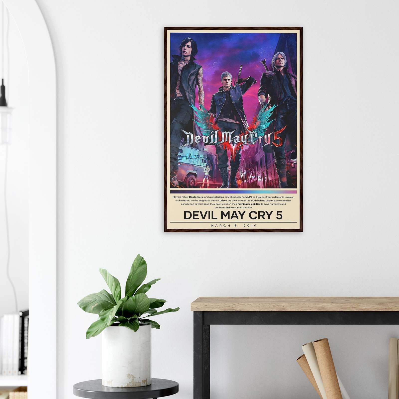 Devil May Cry 5 Poster, Video Game Poster, Gaming Room Poster, Full ...