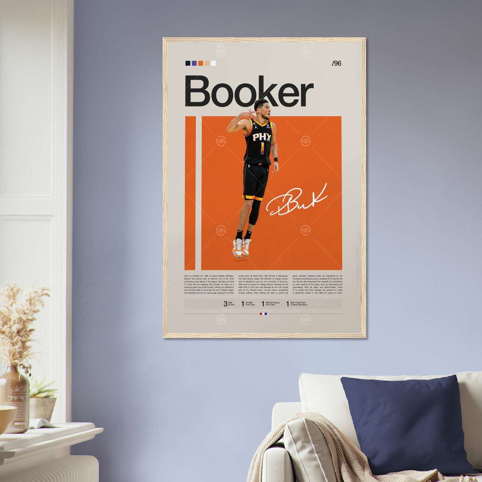 Devin Booker Poster, Basketball Gift, Sports Poster, Full-Size Poster ...