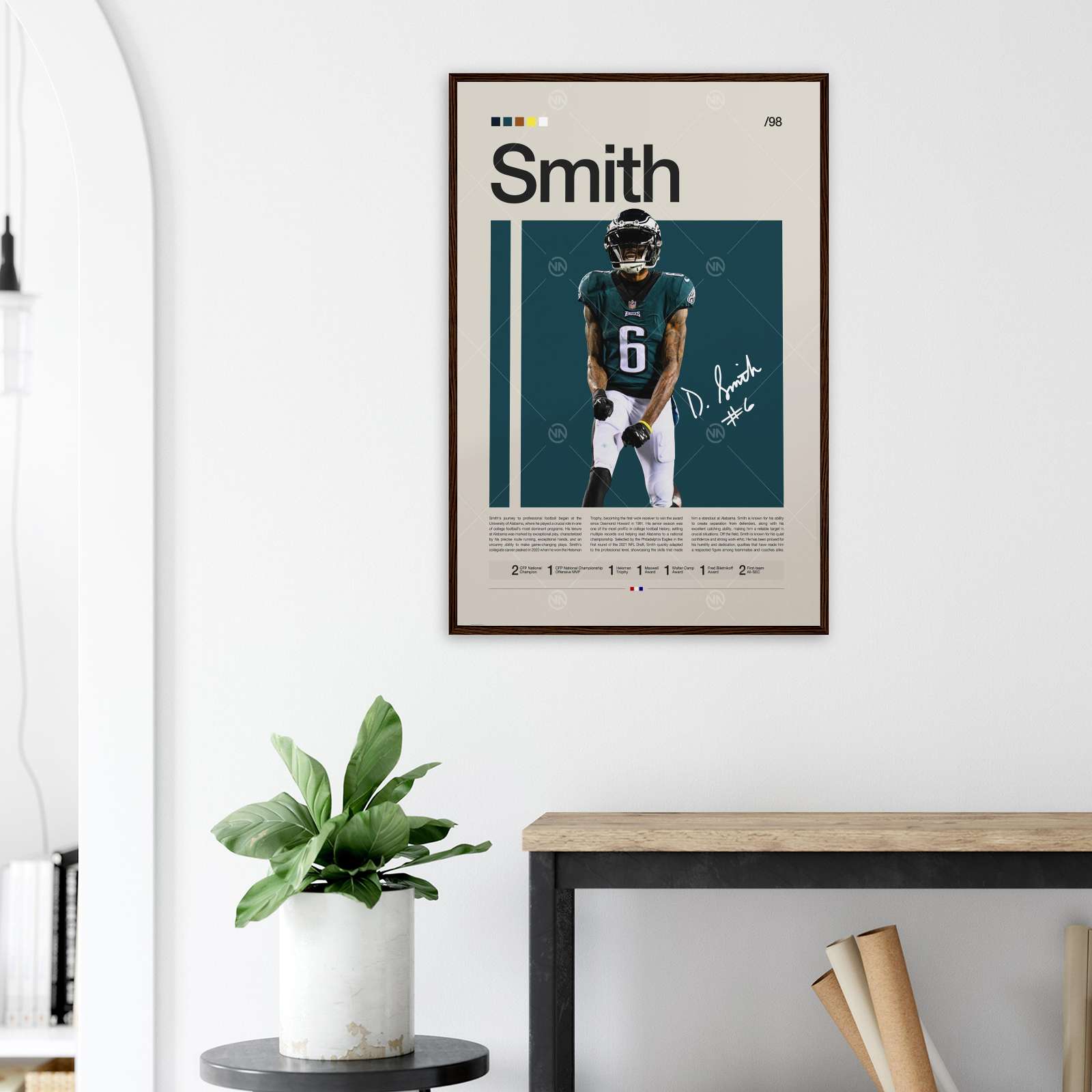 Devonta Smith Poster, Football Poster, Sports Poster, Full-Size Poster ...