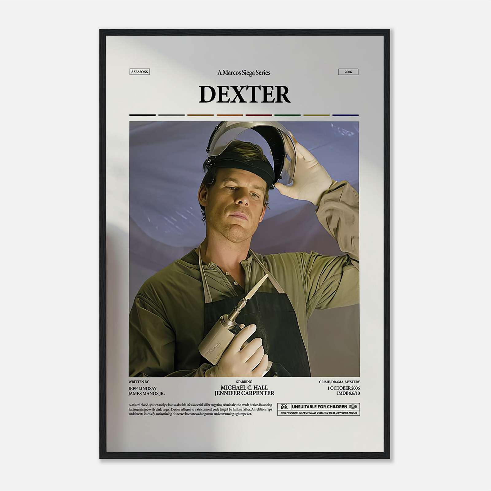 Dexter Tv Series Poster, Dexter Tv Show Poster, Classic Movie Poster ...