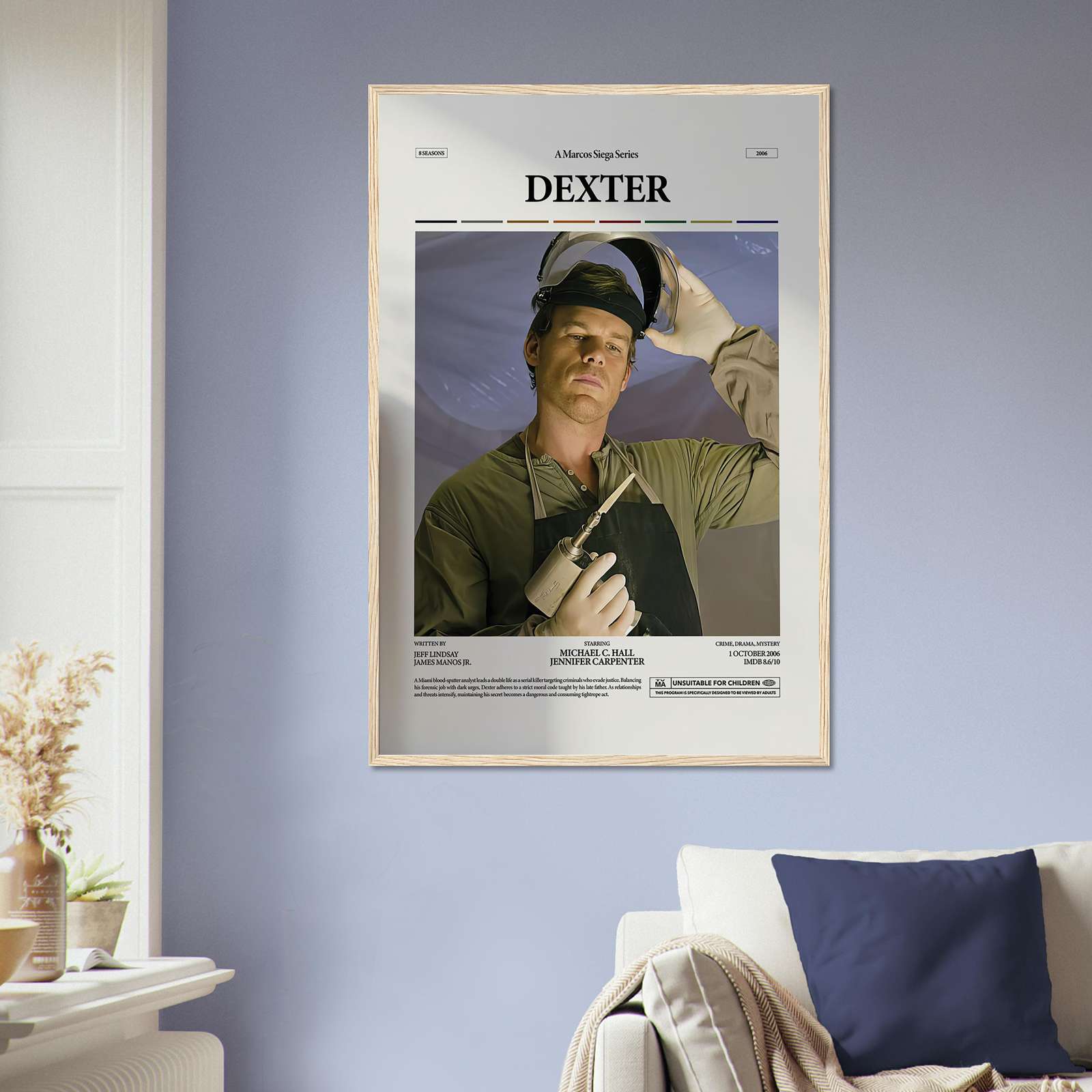 Dexter Tv Series Poster, Dexter Tv Show Poster, Classic Movie Poster ...
