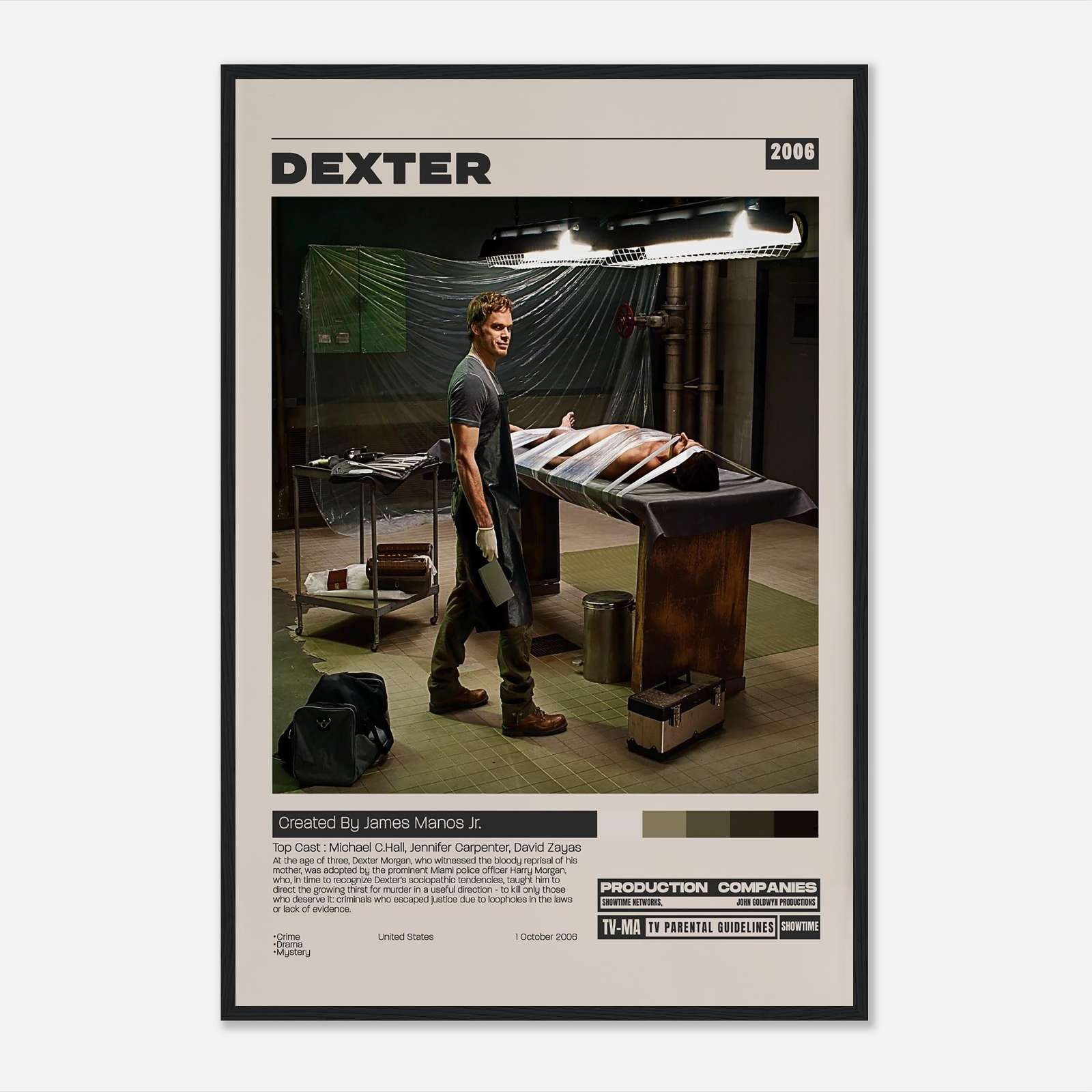 Dexter Tv Series Poster, Film Poster, Movie Poster, Full-Size Poster ...