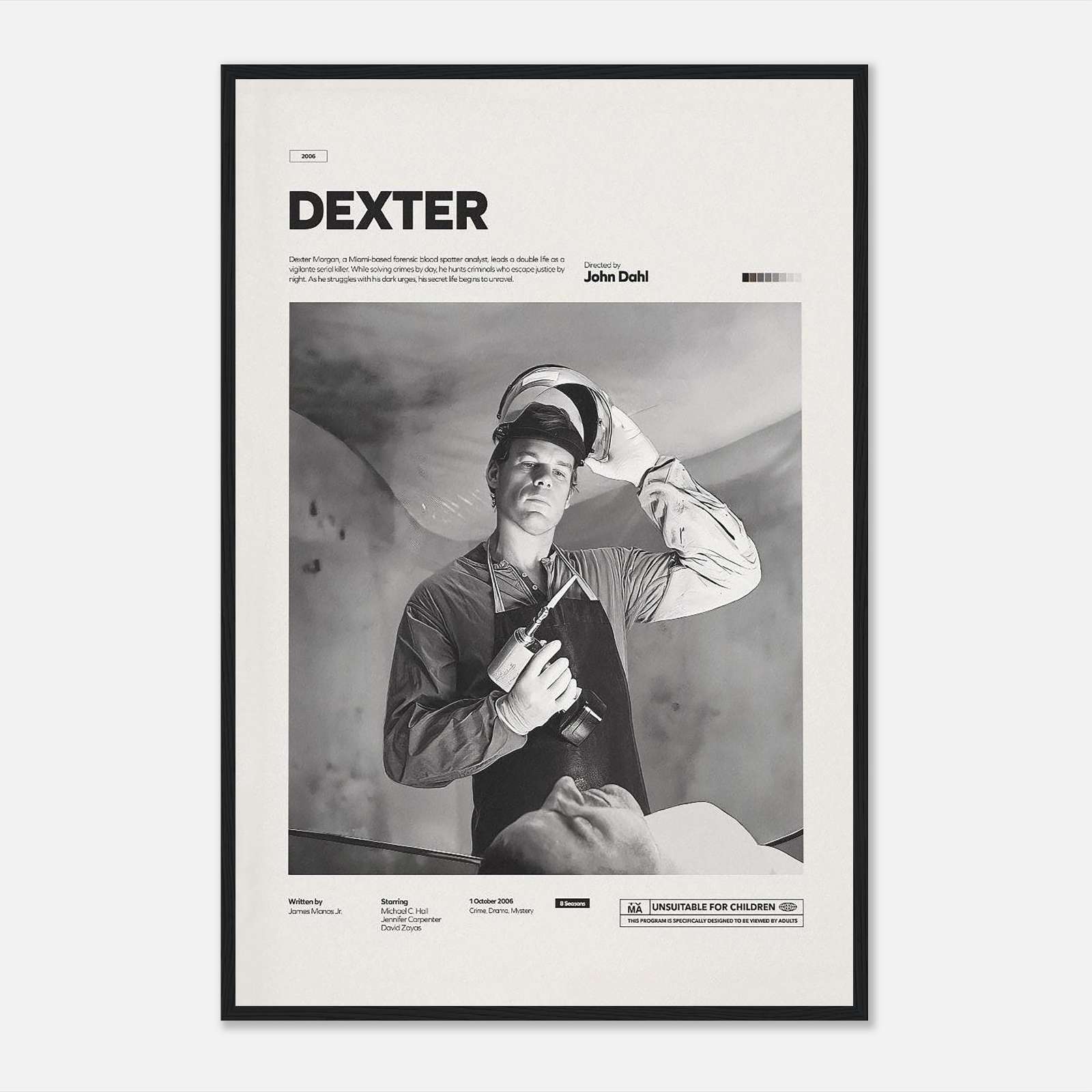 Dexter Tv Series Poster Michael C Hall Print Special Design Glossy ...