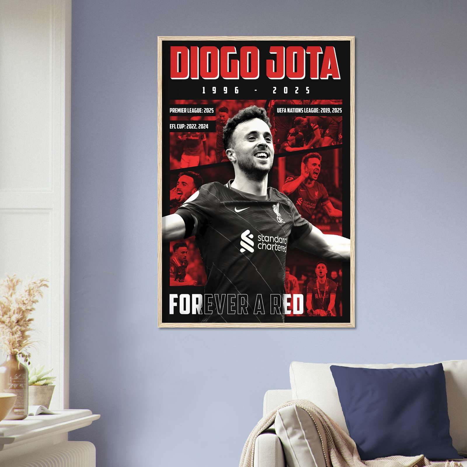 Diogo Jota Poster, Football Player Poster, Sports Poster, Full-Size ...