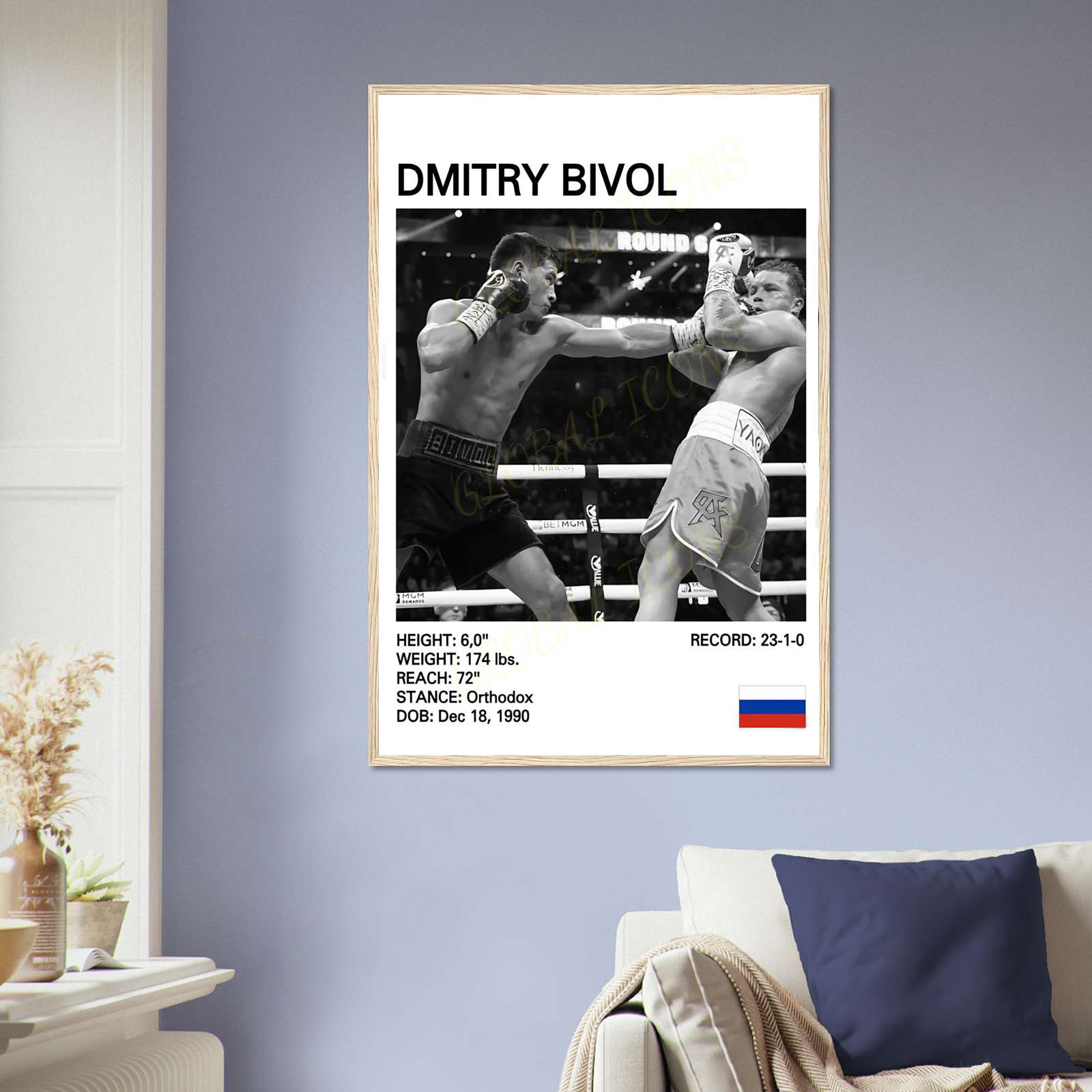 Dmitry Bivol Poster, Mma Poster, Boxing Poster, Sports Poster, Full ...