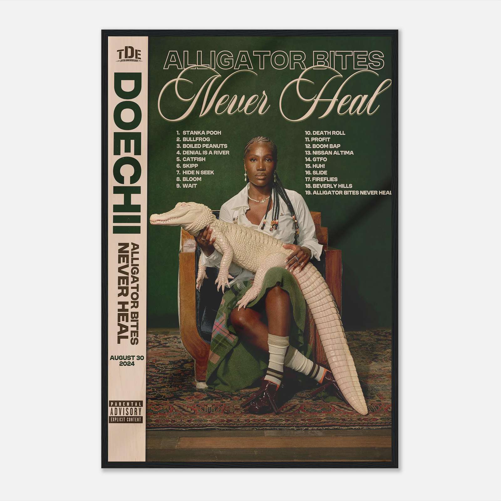 Doechii Poster, Alligator Bites Never Heal Poster, Rapper Poster, Full ...