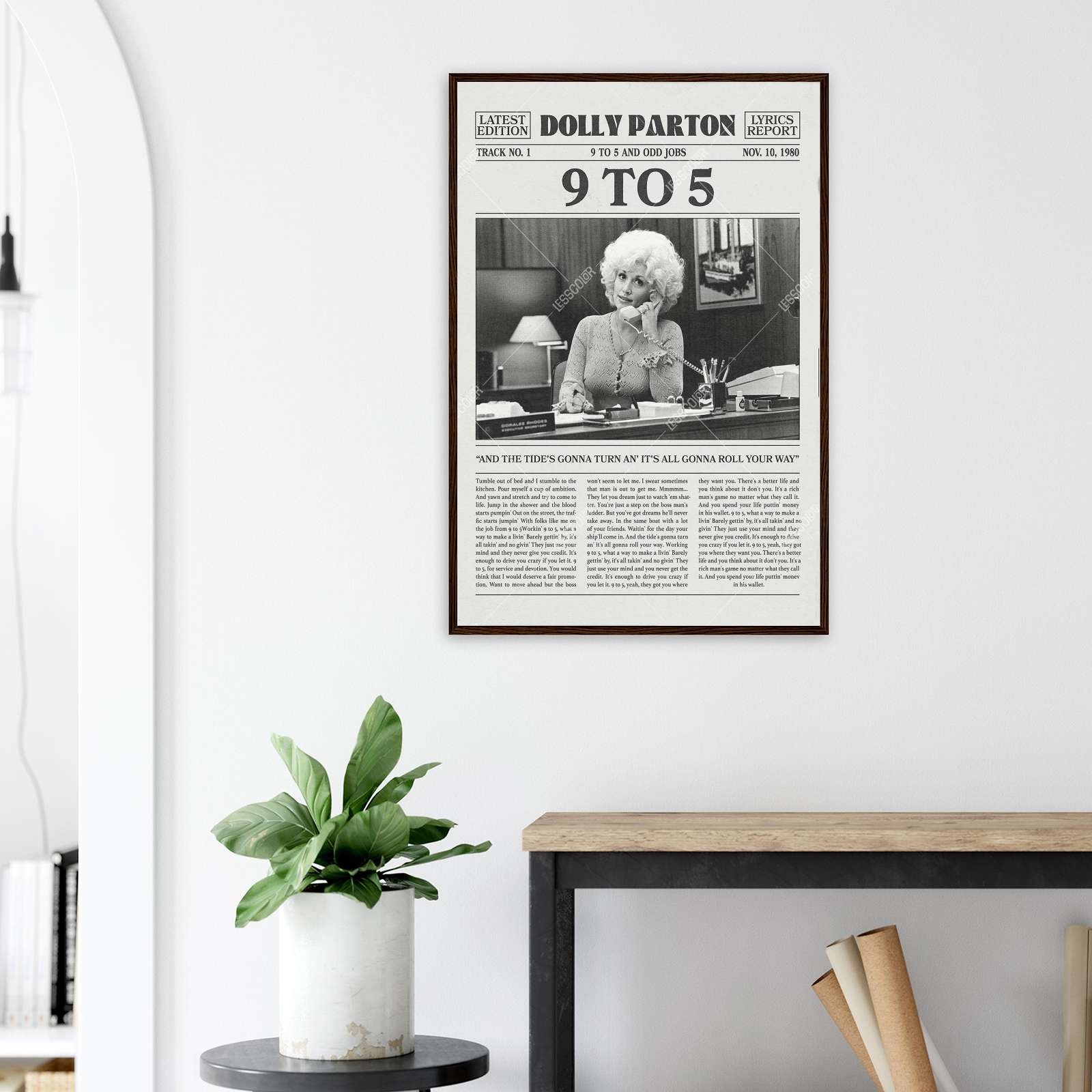 Dolly Parton Poster, 9 To 5 Album Poster, Album Cover Poster, Full-Size ...