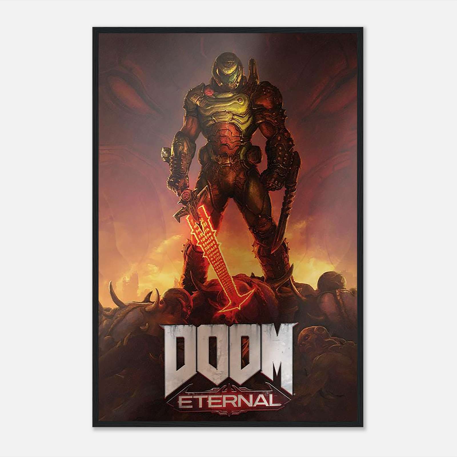 Doom Eternal Poster, Video Game Poster, Fps Gaming Poster, Full-Size ...
