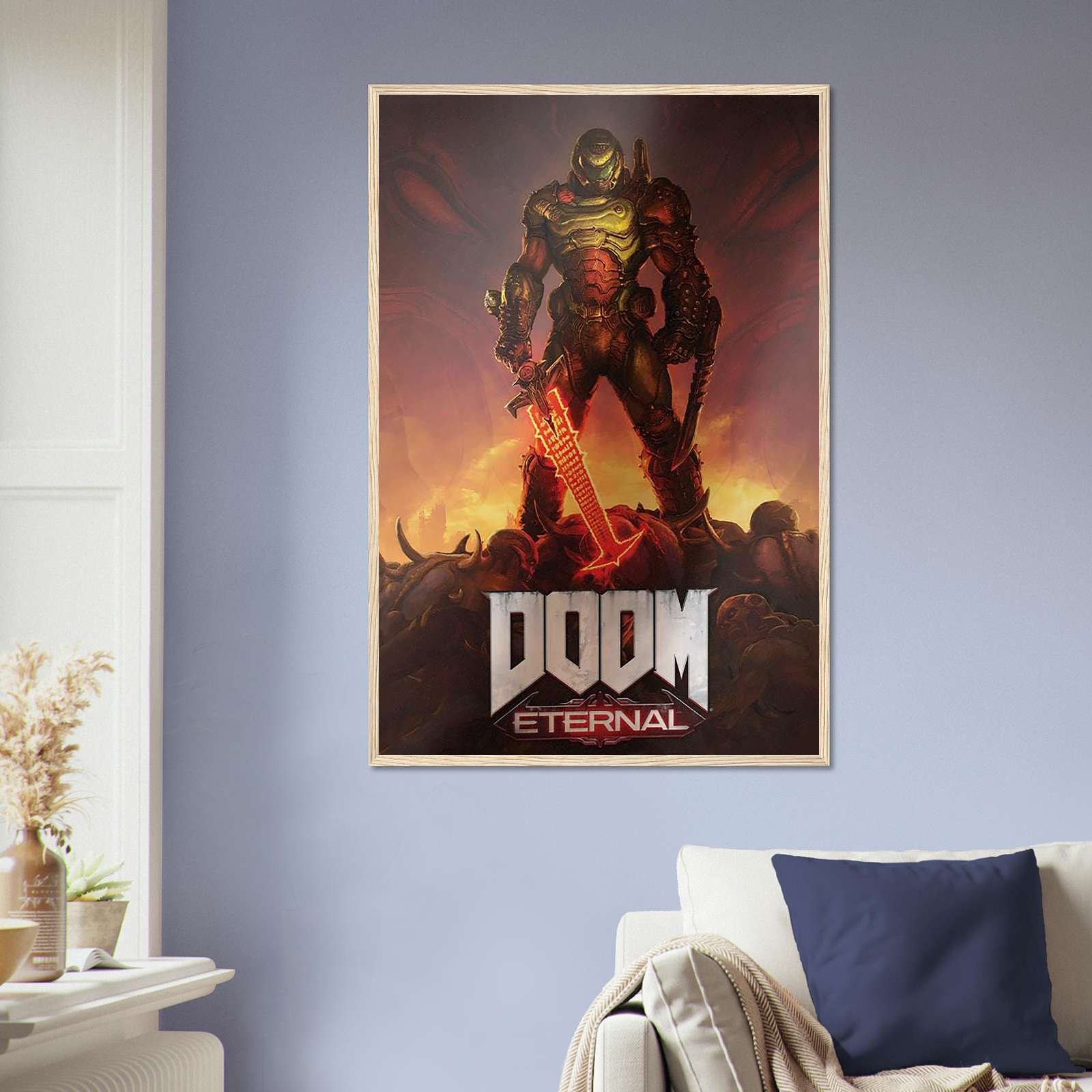 Doom Eternal Poster, Video Game Poster, Fps Gaming Poster, Full-Size ...