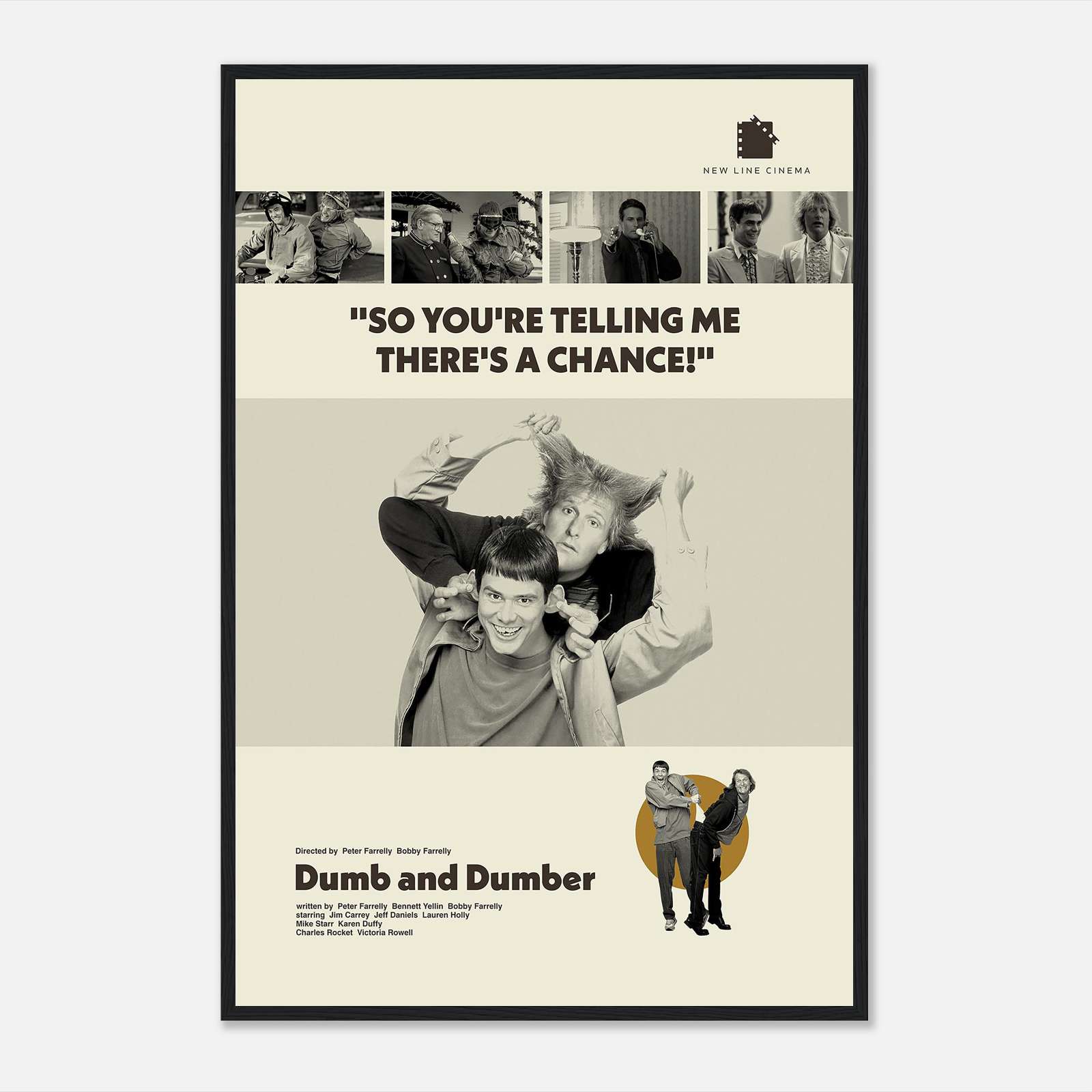 Dumb And Dumber Movie Poster, Vintage Movie Poster, Full-Size Poster ...