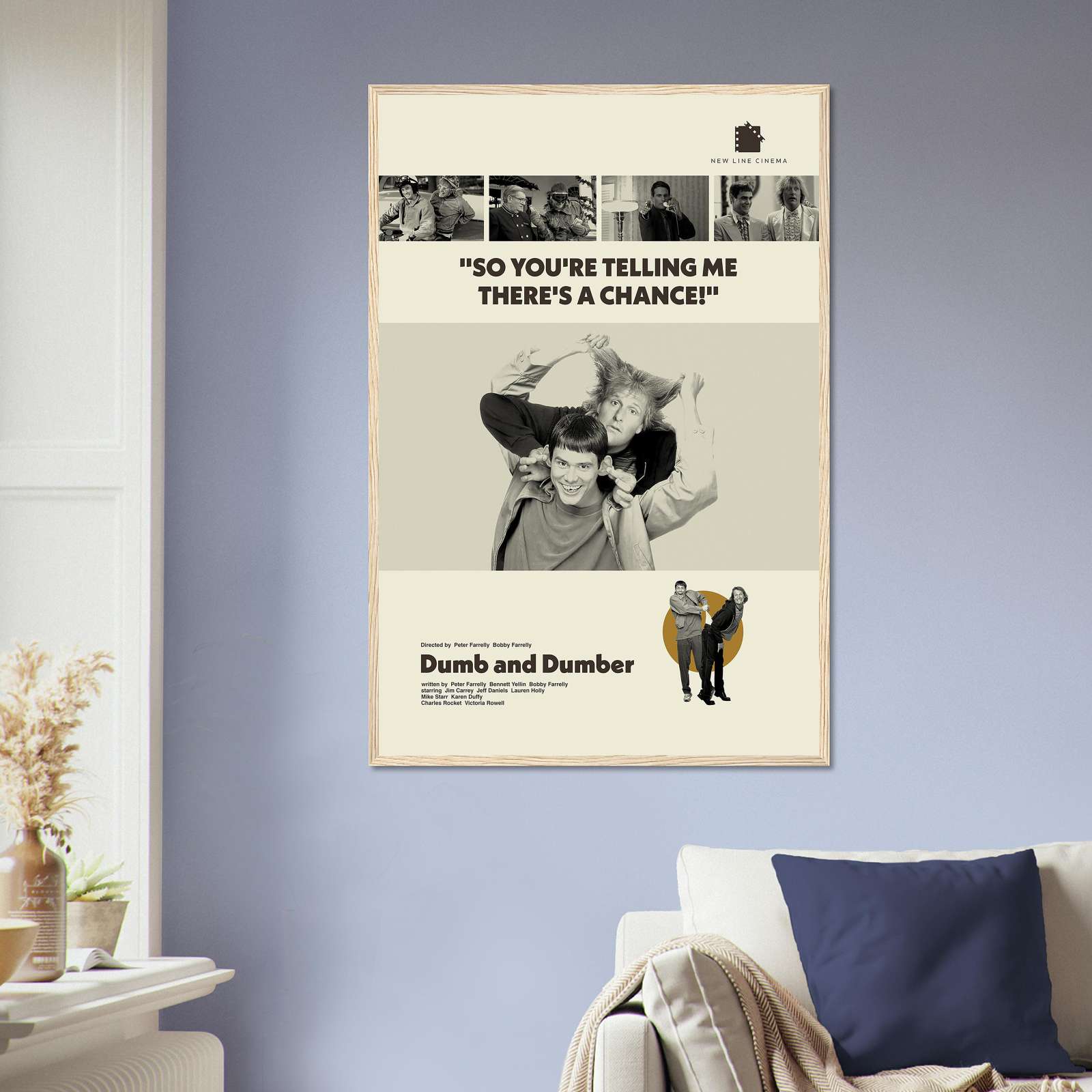 Dumb And Dumber Movie Poster, Vintage Movie Poster, Full-Size Poster ...