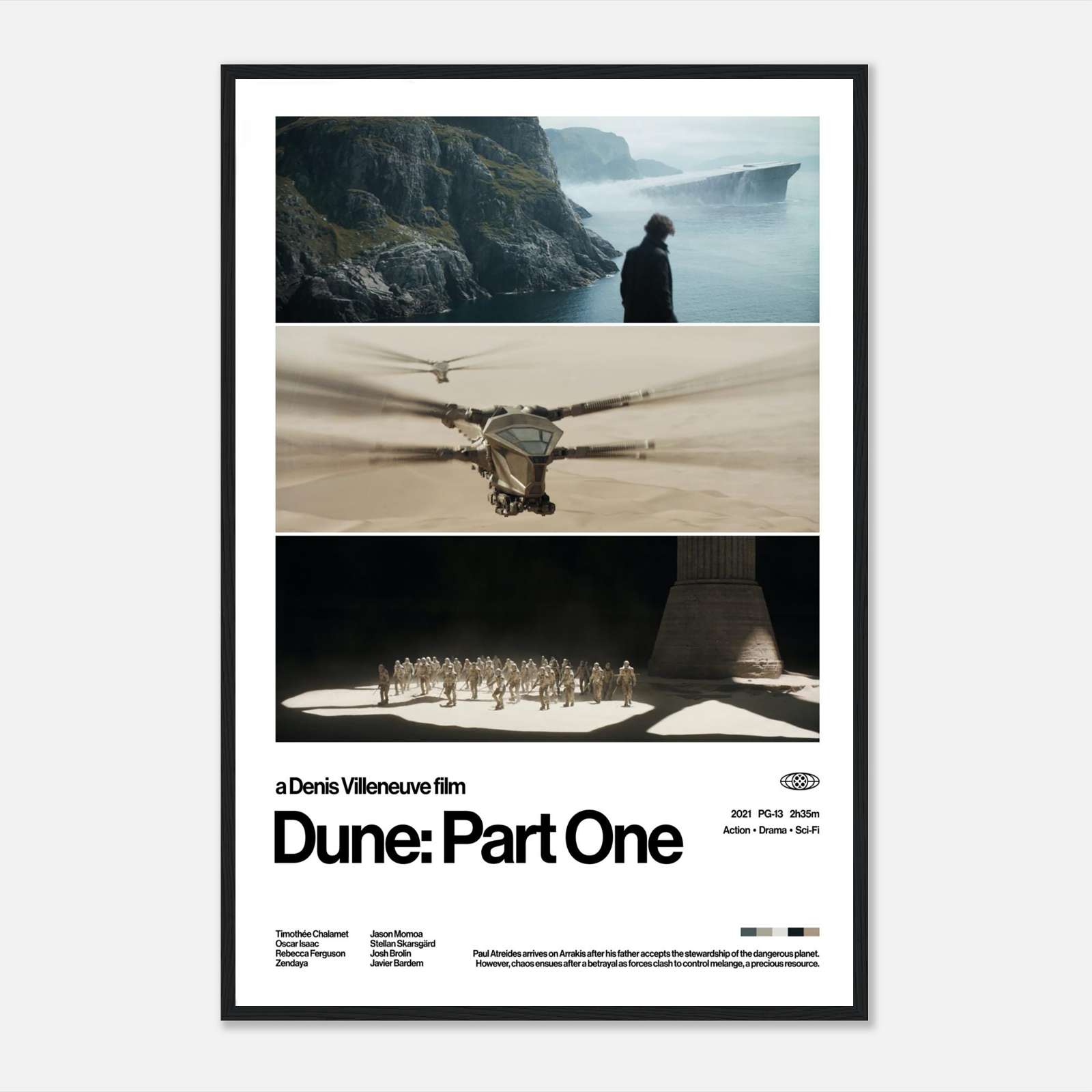 Dune Part One Movie Poster, Dune Part One Poster, Modern Movie Poster ...