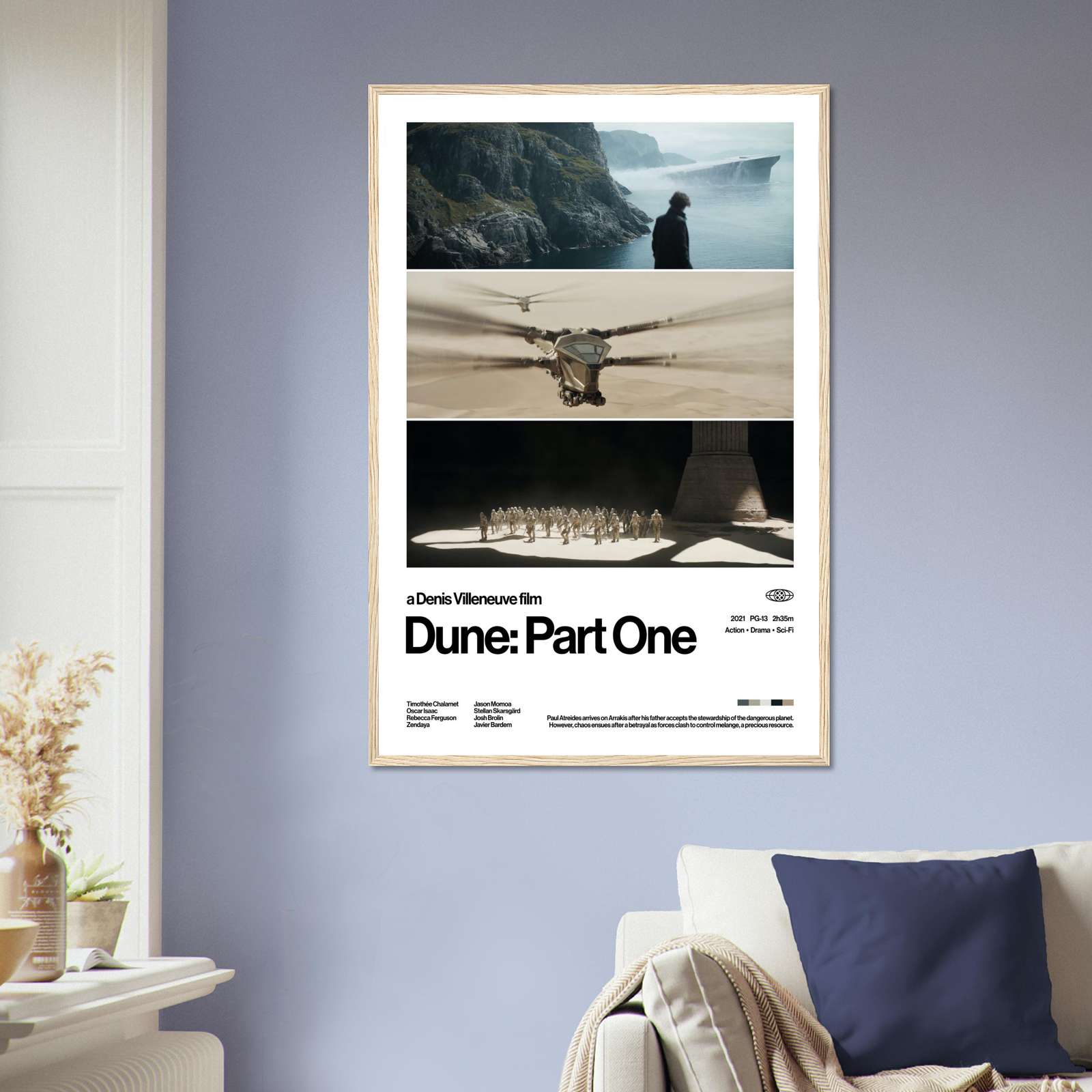 Dune Part One Movie Poster, Dune Part One Poster, Modern Movie Poster ...