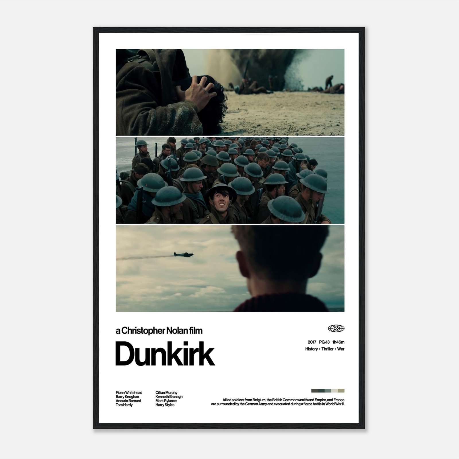 Dunkirk Movie Poster, Dunkirk Poster, Modern Movie Poster, Full-Size Poster, Ready to Hang ...