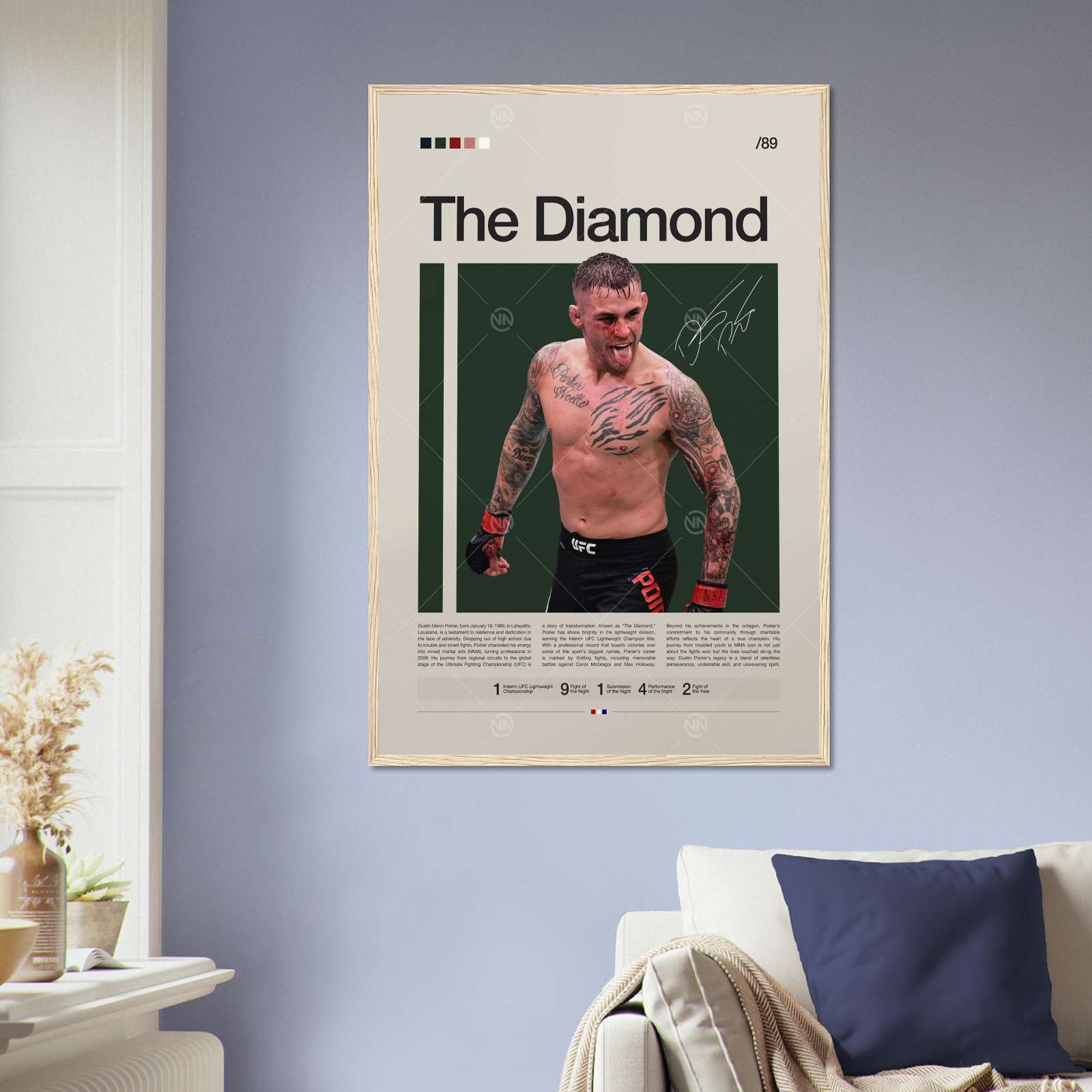 Dustin Poirier Poster, Mma Poster, Boxing Poster, Sports Poster, Full ...