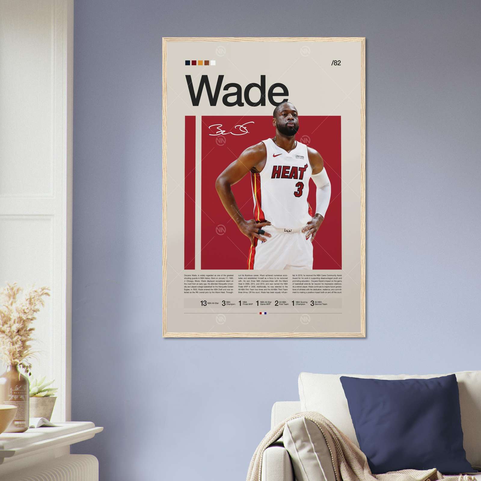 Dwayne Wade Poster, Baseball Poster, Sports Bedroom Posters, Full-Size ...