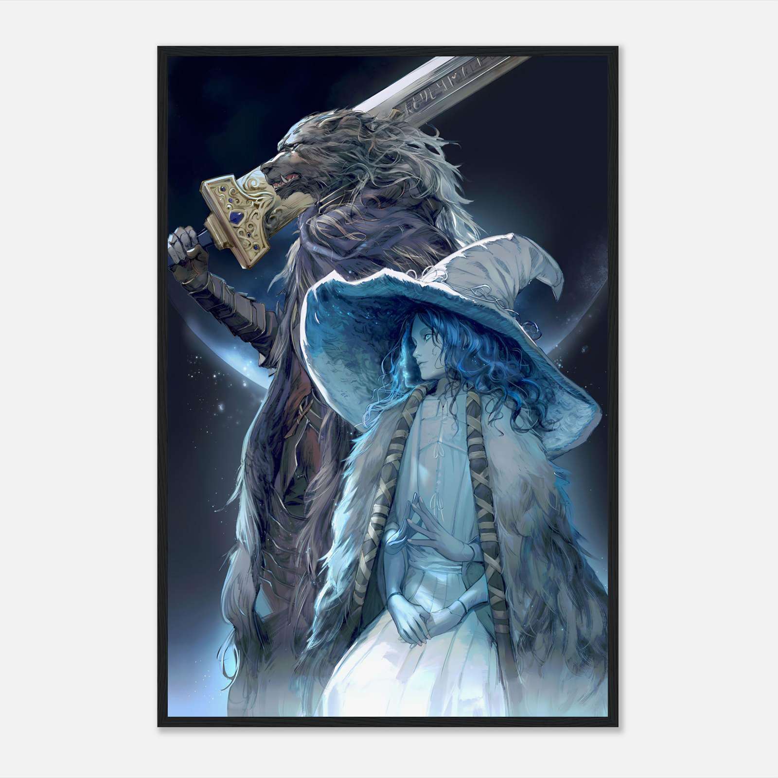 Elden Ring Poster, Elden Ring Ranni And Blaid Poster, Full-Size Poster ...