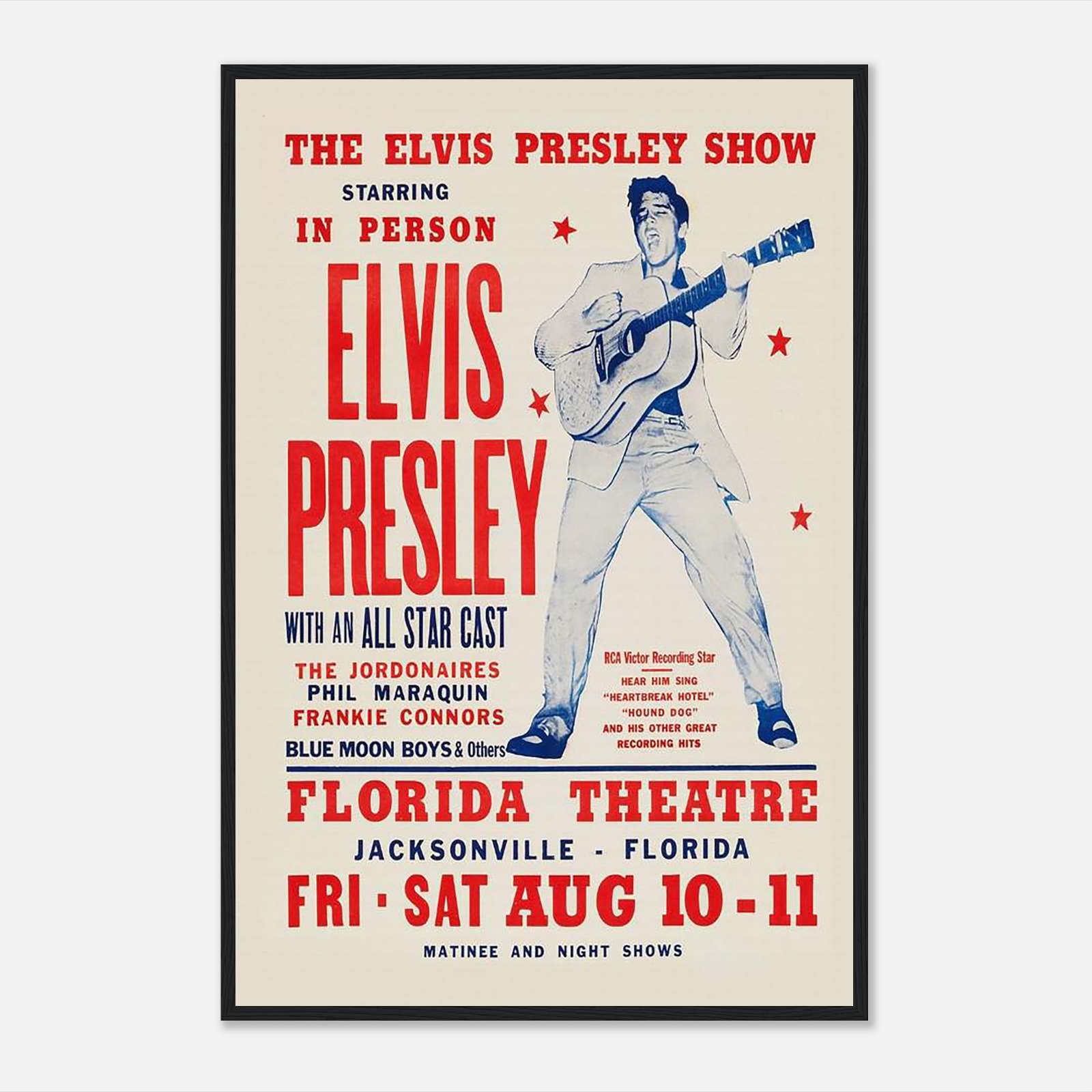 Elvis Presley Poster, 1956 Reproduction, Vintage Classic Semi Glossy ...