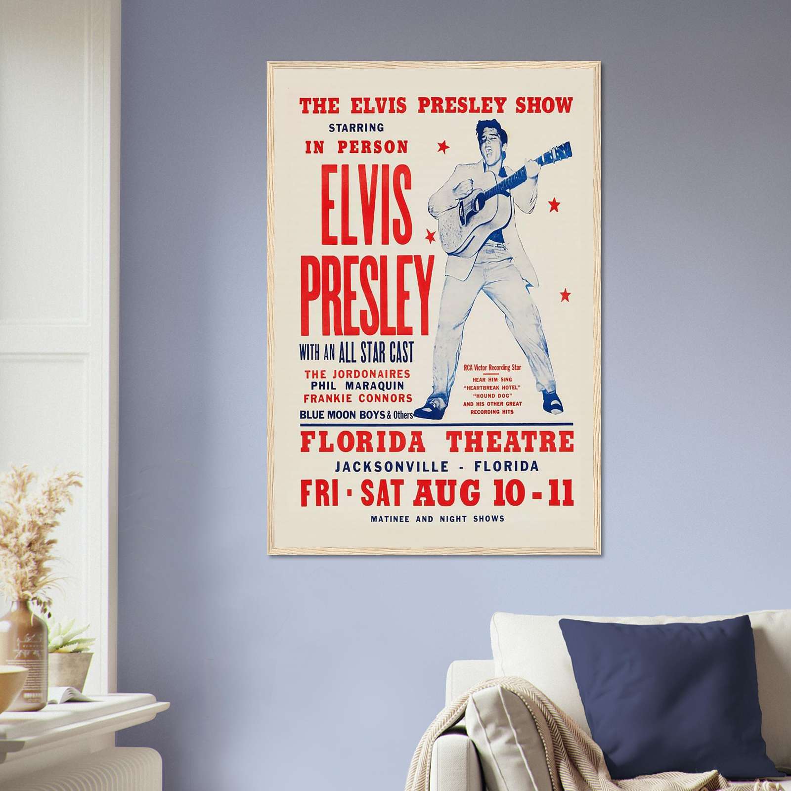 Elvis Presley Poster, 1956 Reproduction, Vintage Classic Semi Glossy ...