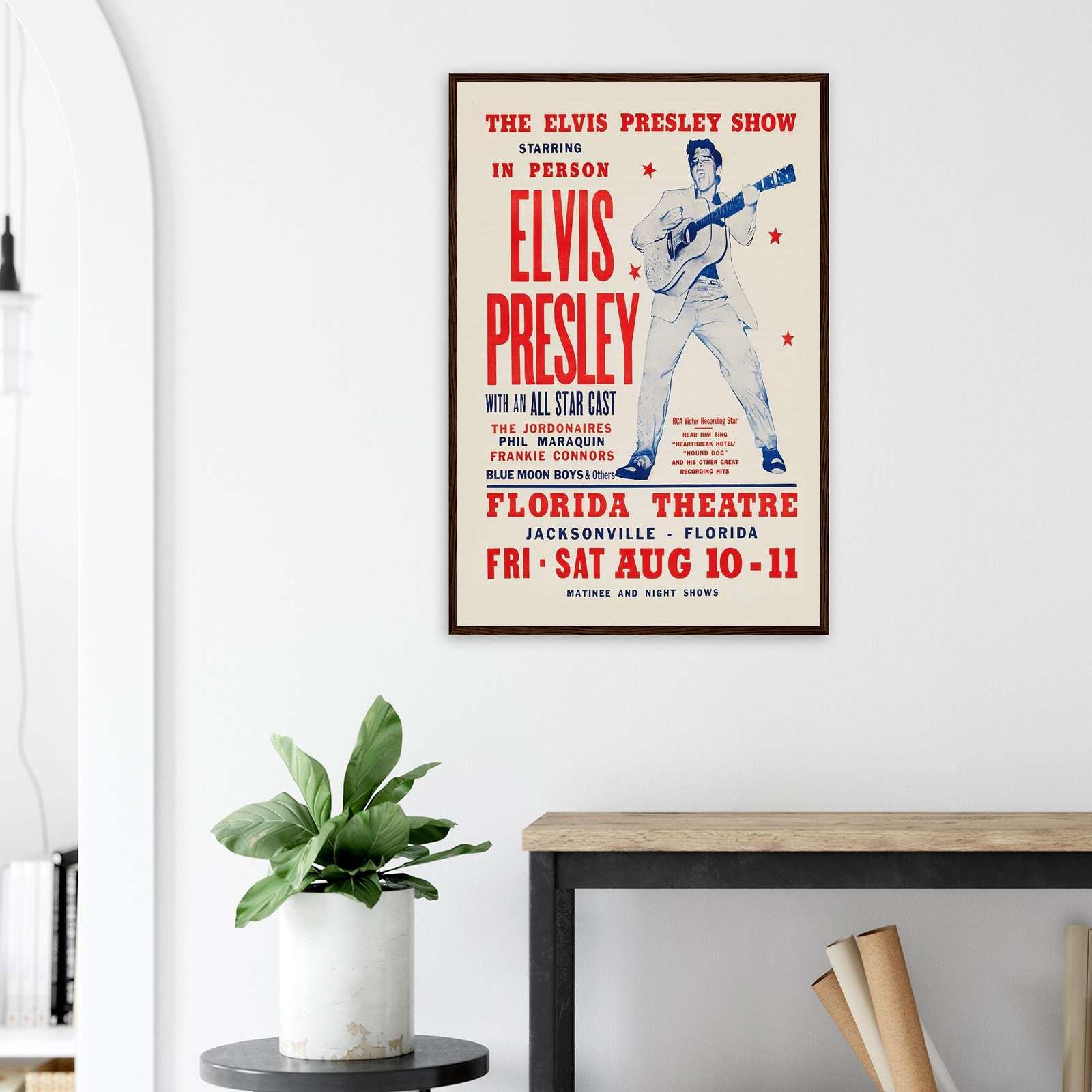 Elvis Presley Poster, 1956 Reproduction, Vintage Classic Semi Glossy ...