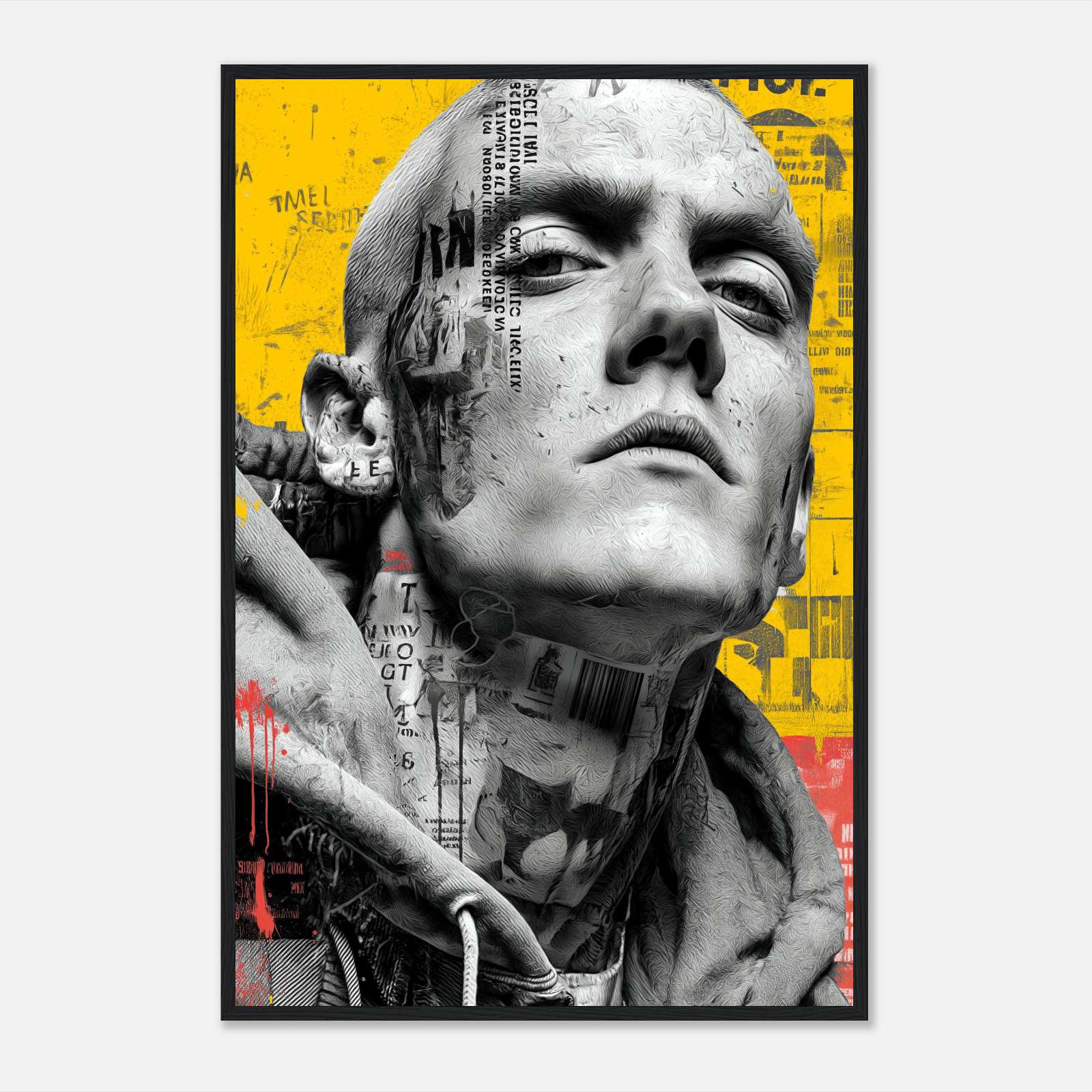 Eminem Poster, Rap Icon Poster, Music Poster, Full-Size Poster, Ready ...