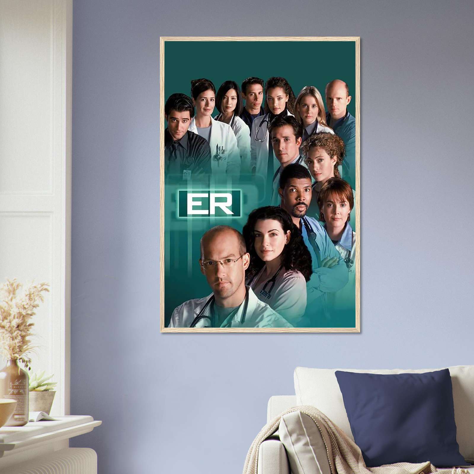 Er Tv Series Poster, Er Tv Show Poster, Vintage Movie Poster, Full-Size ...
